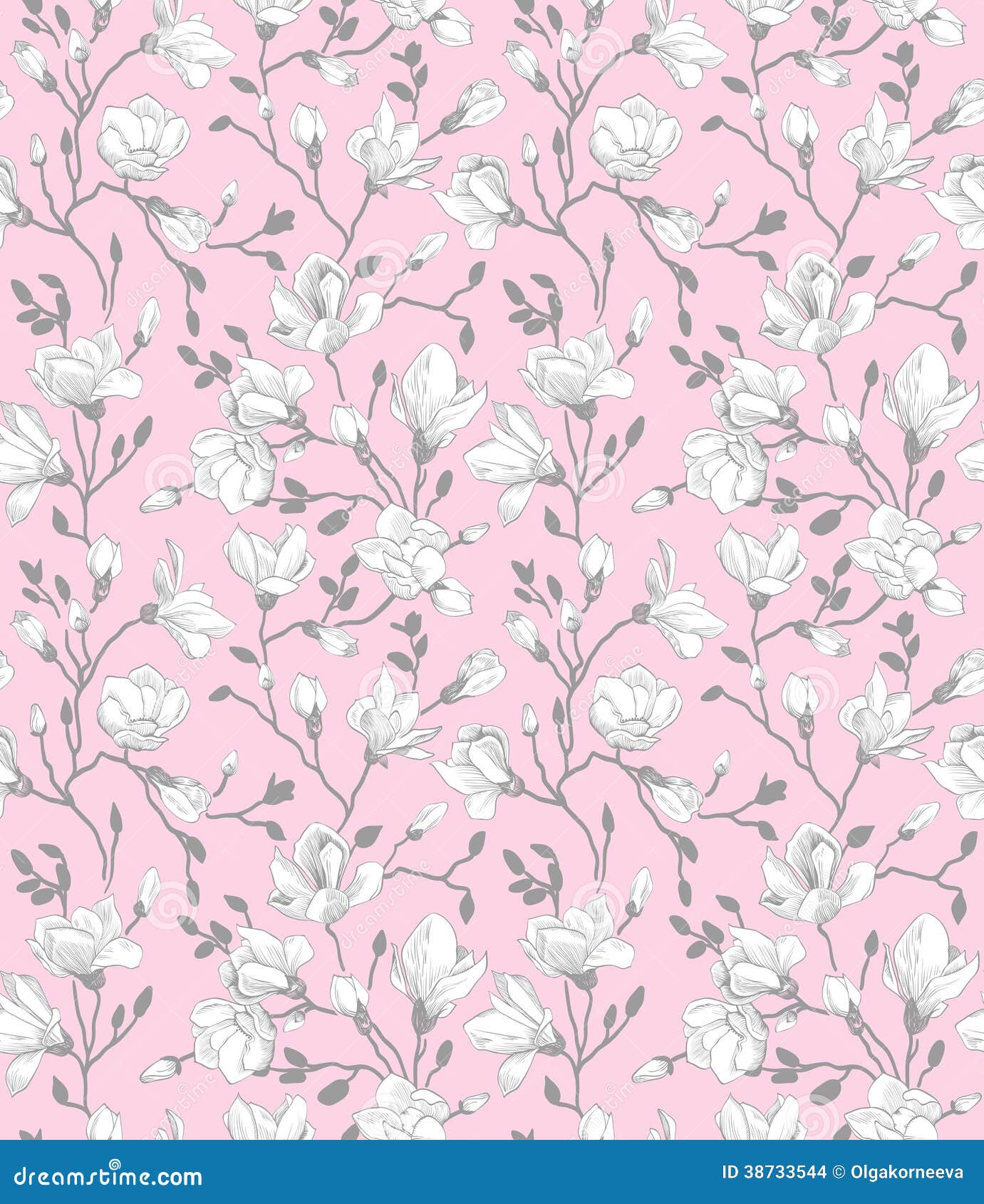 Seamless Pink Patterns With Fabric Texture Vector Illustration