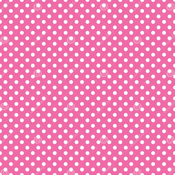Seamless Pink Polka Dot Background Stock Vector - Illustration of ...