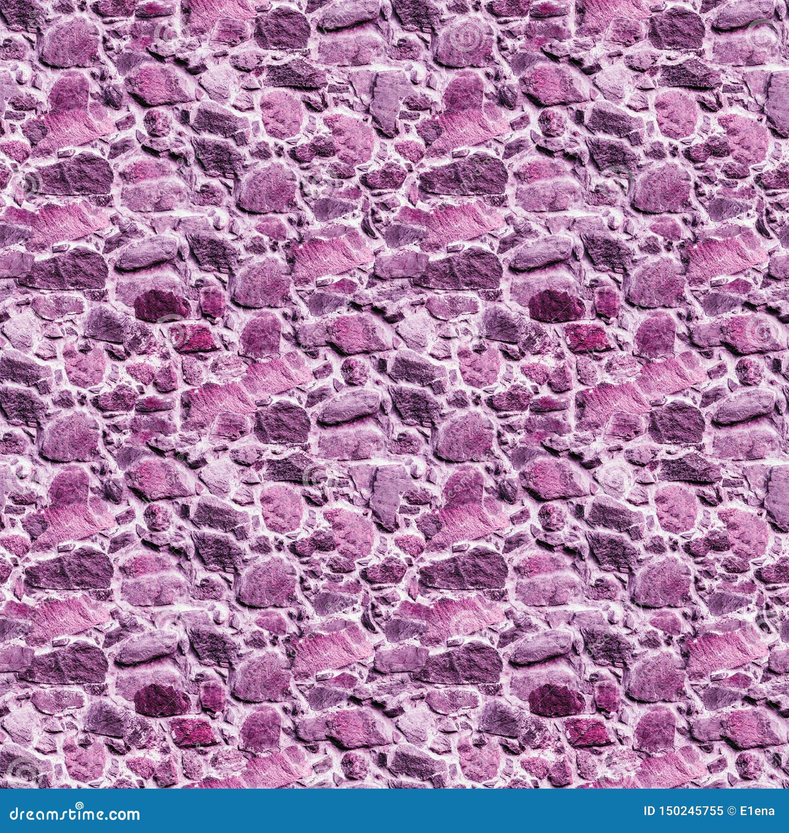 Seamless Pink Stone Wall Pattern, Background Stock Image - Image of ...