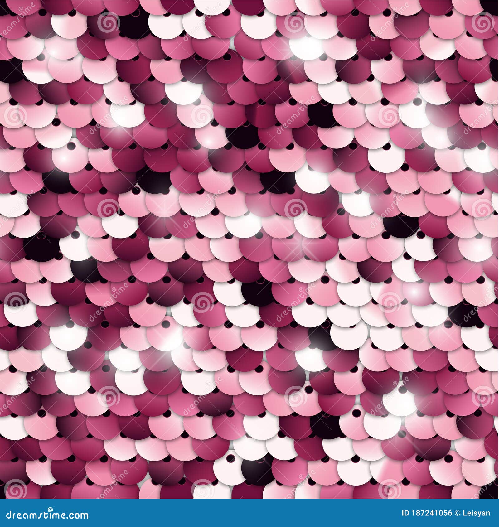 Seamless Pink Texture with Sequins Stock Vector - Illustration of ...