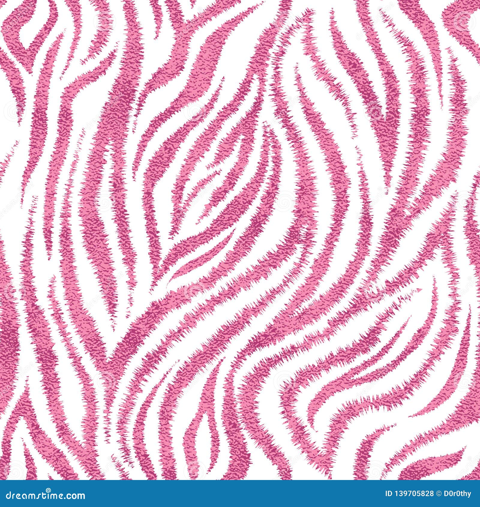Seamless Pink Zebra Skin Pattern. Glamorous Zebra Skin Print Stock ...