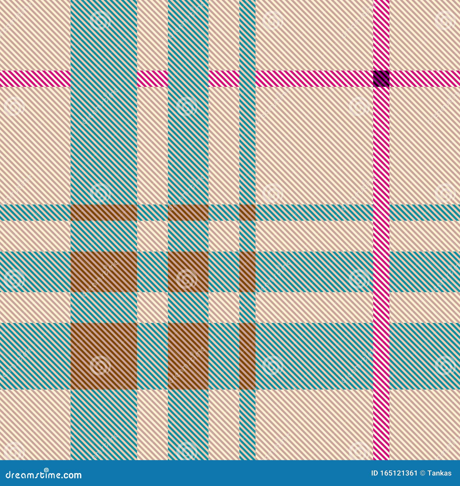 Seamless Plaid Background. Vector Image in Geometric Style Stock Vector ...