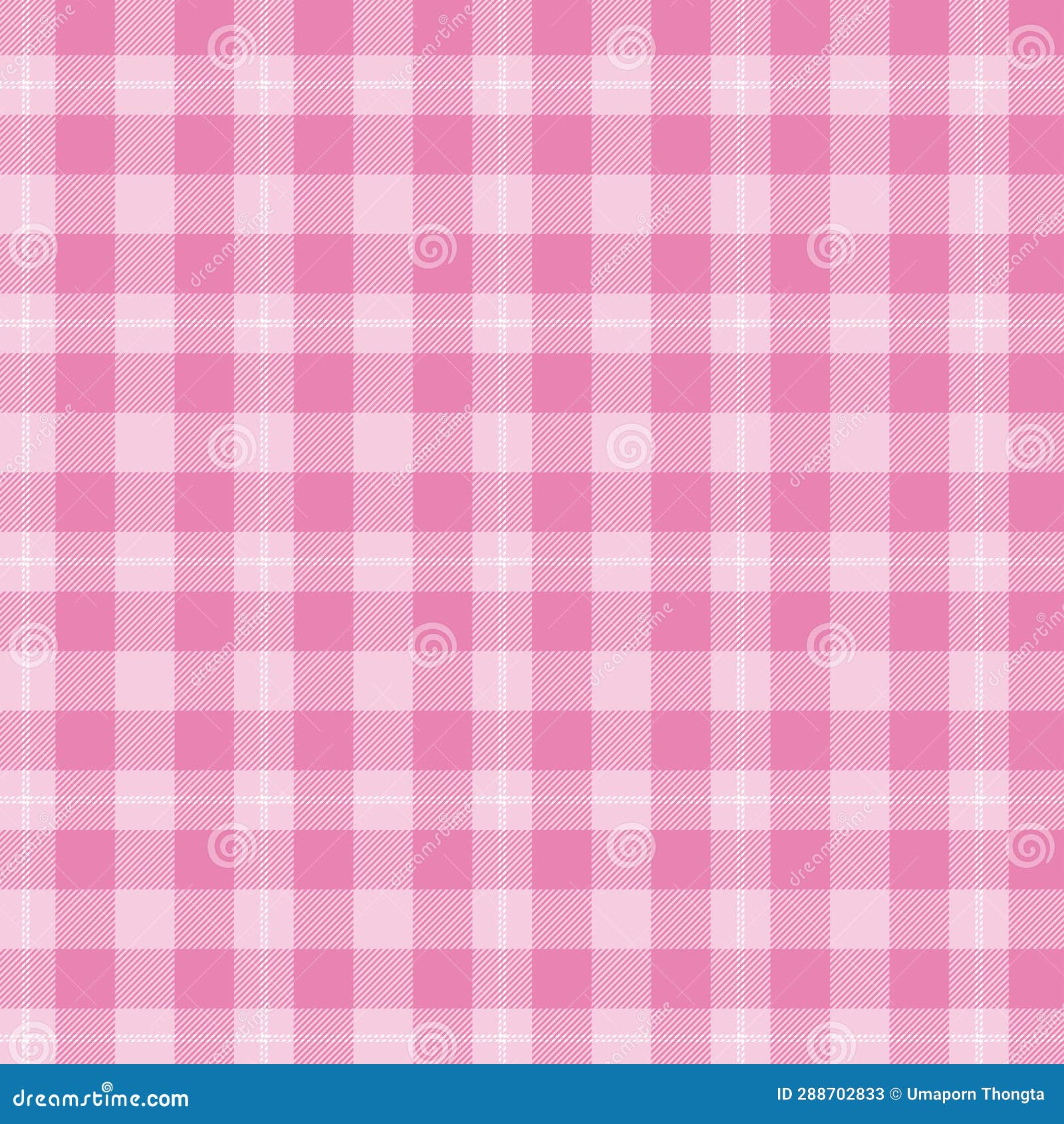 Seamless Plaid and Checkered Patterns in Pink and White for Textile ...