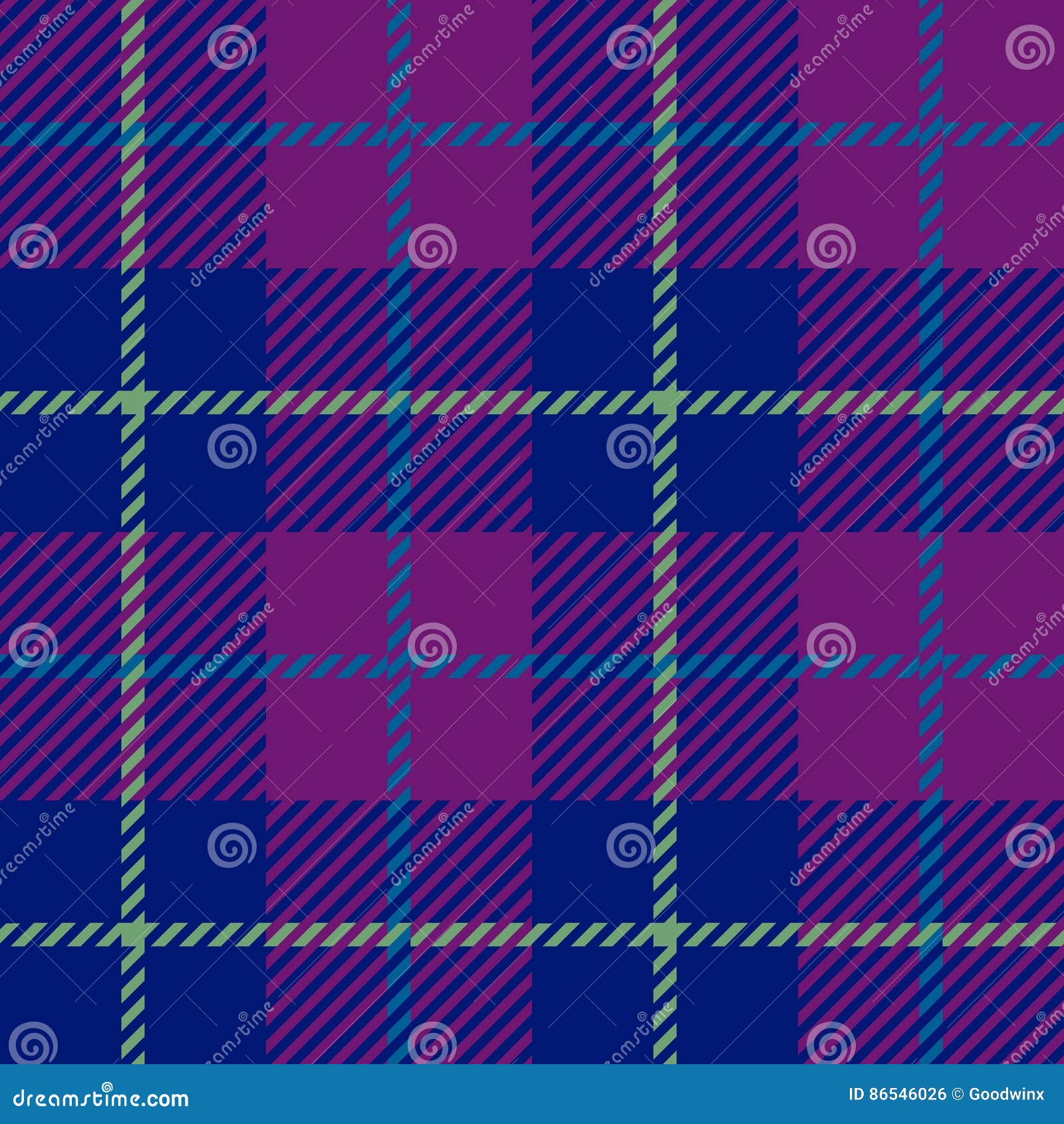 Seamless Plaid Fabric Texture Cells with Stripes Scotland Patter Stock ...