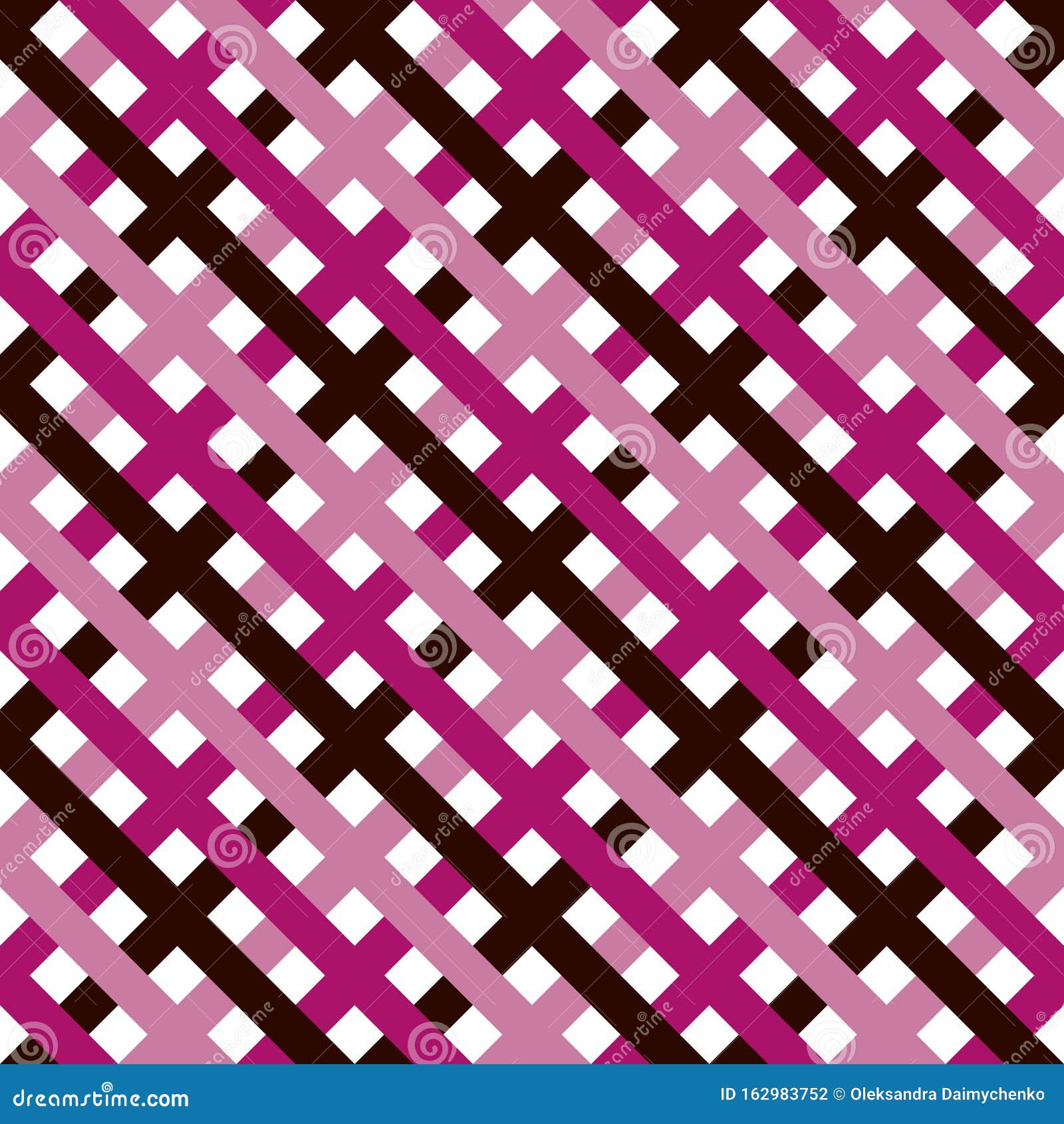 Seamless Plaid Pattern Background. Pink Colors. Vector Stock ...