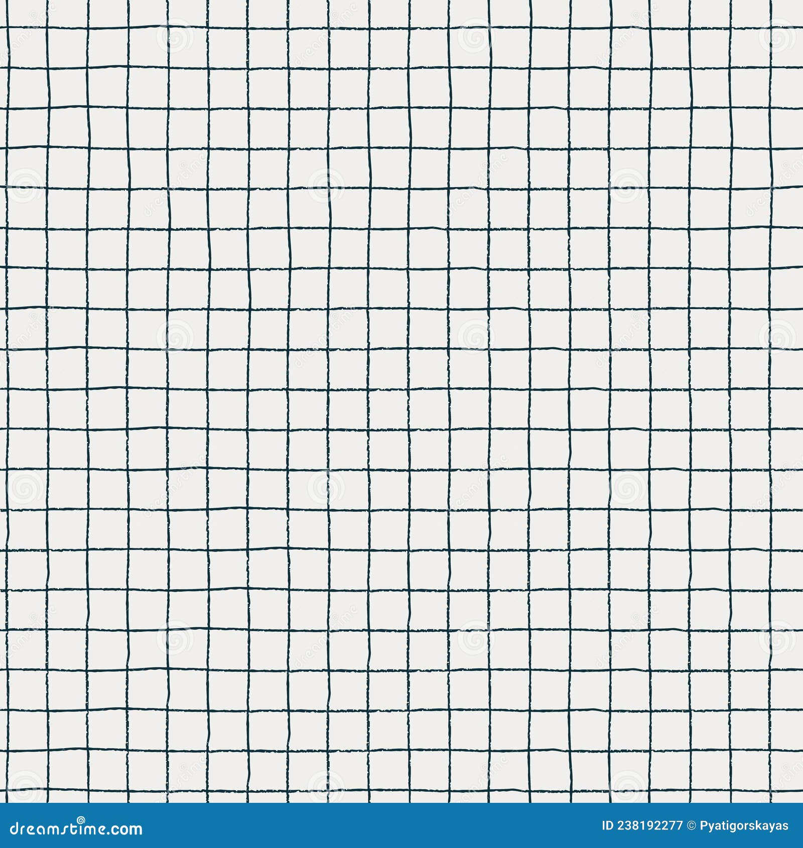 Seamless Plaid Pattern with Hand Drawn Checks on White Background Stock ...