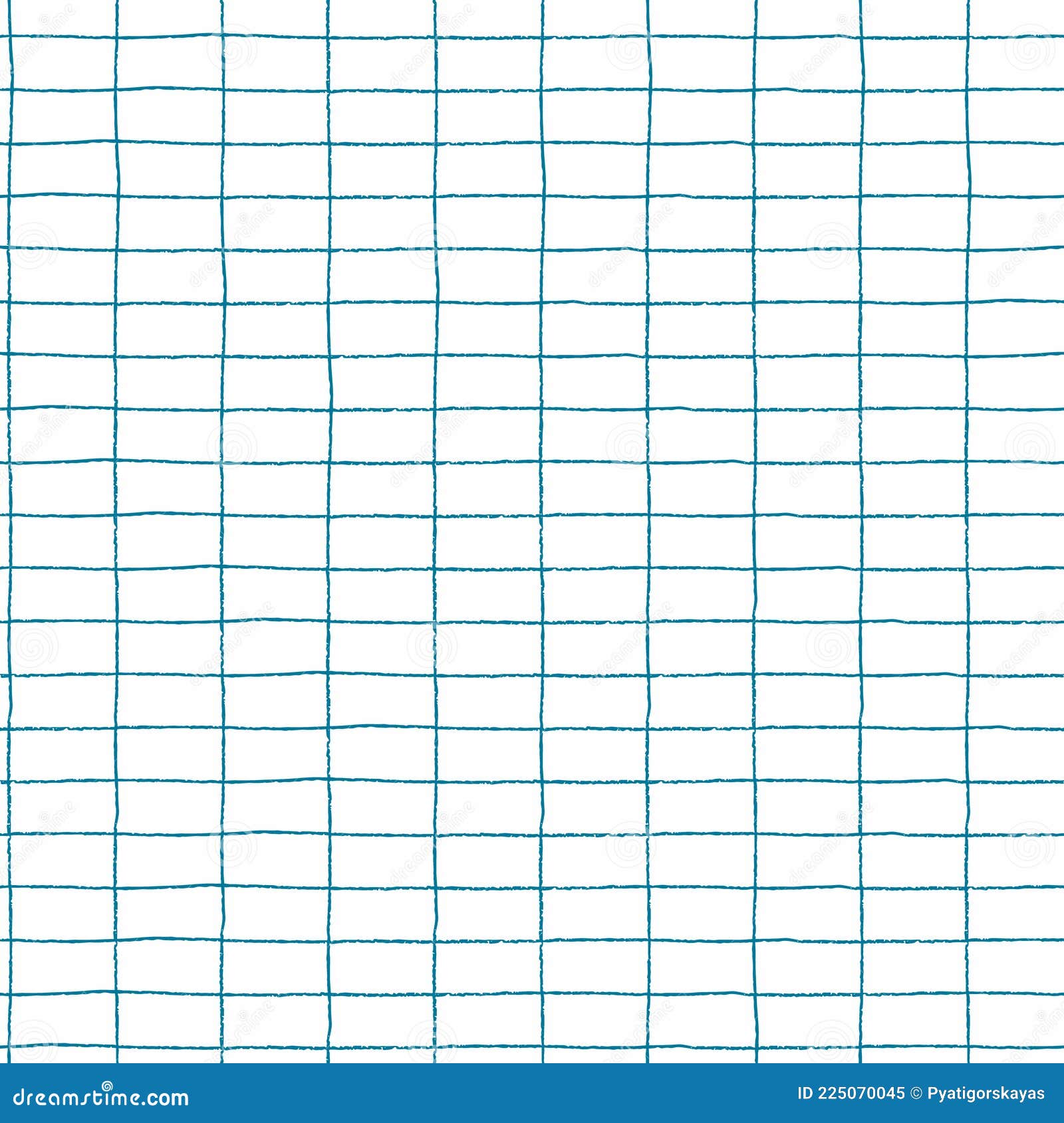 Seamless Plaid Pattern with Hand Drawn Grid on White Background Stock ...