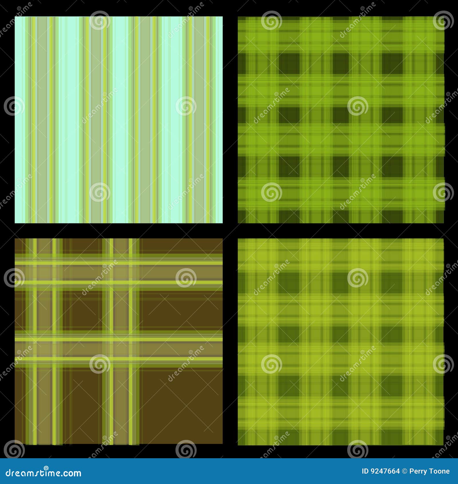 Seamless Plaid Pattern Set stock vector. Illustration of repeated - 9247664