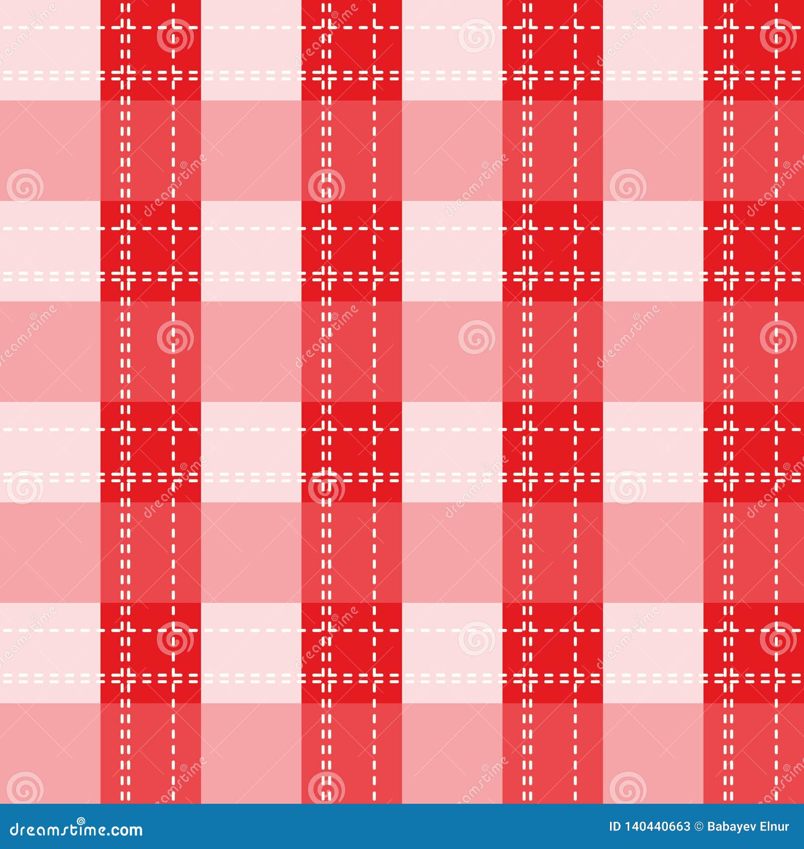 Seamless Plaid Pattern in White, Red and White Stripes. Checkered ...