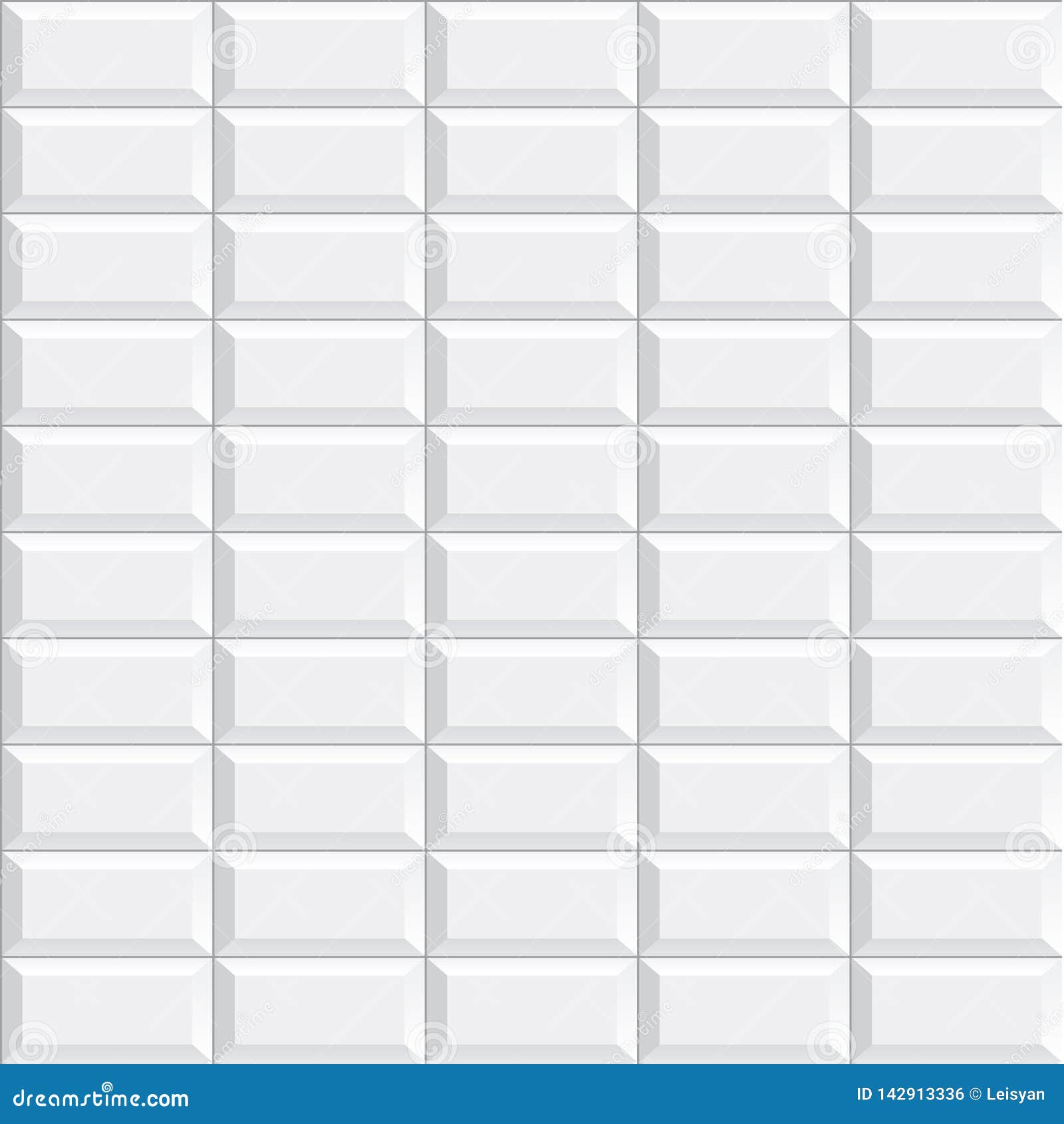 Seamless Plain White Brick Texture Surface Stock Vector - Illustration ...