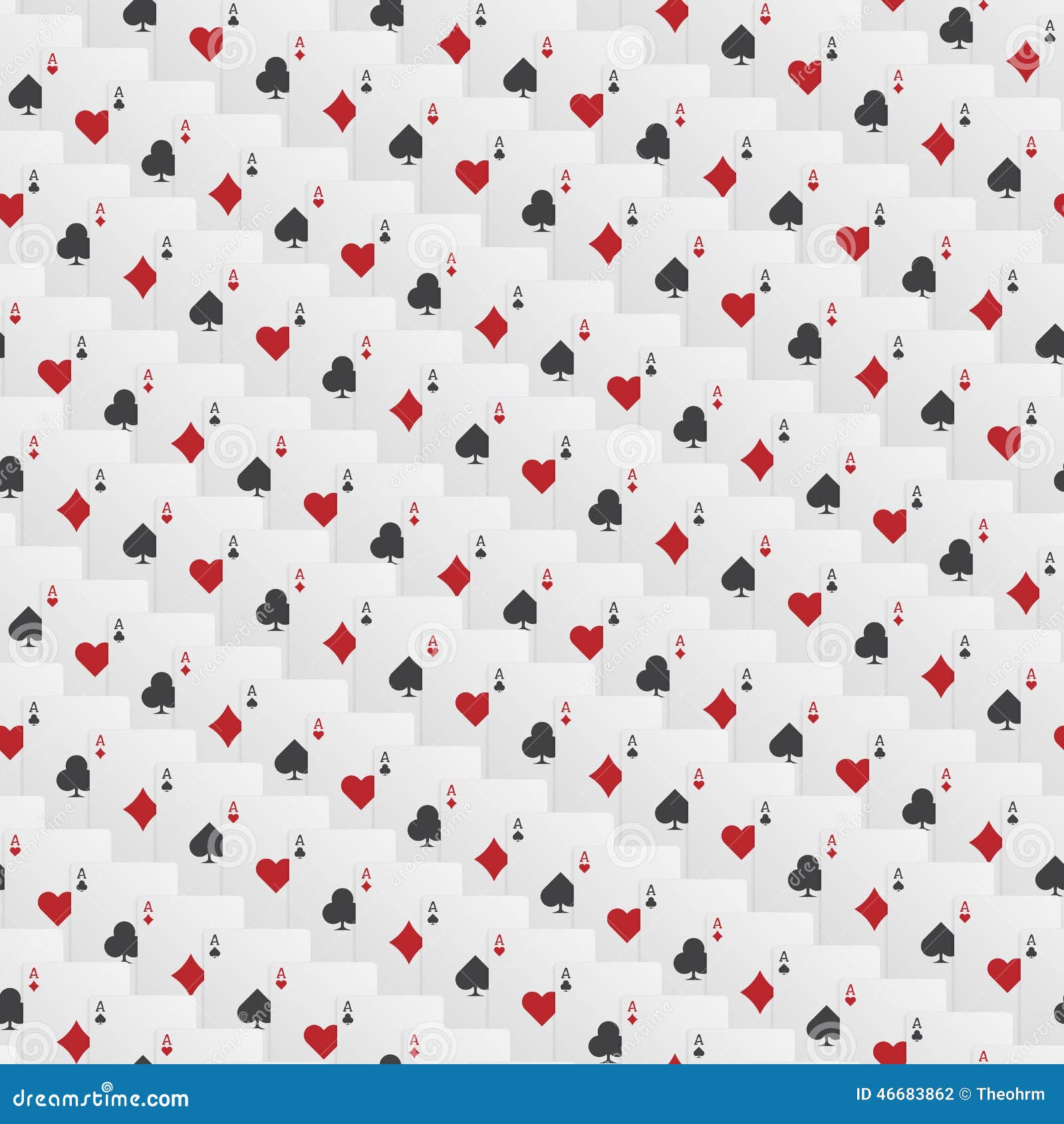 Seamless Playing Card Background Vector Illustration | CartoonDealer ...