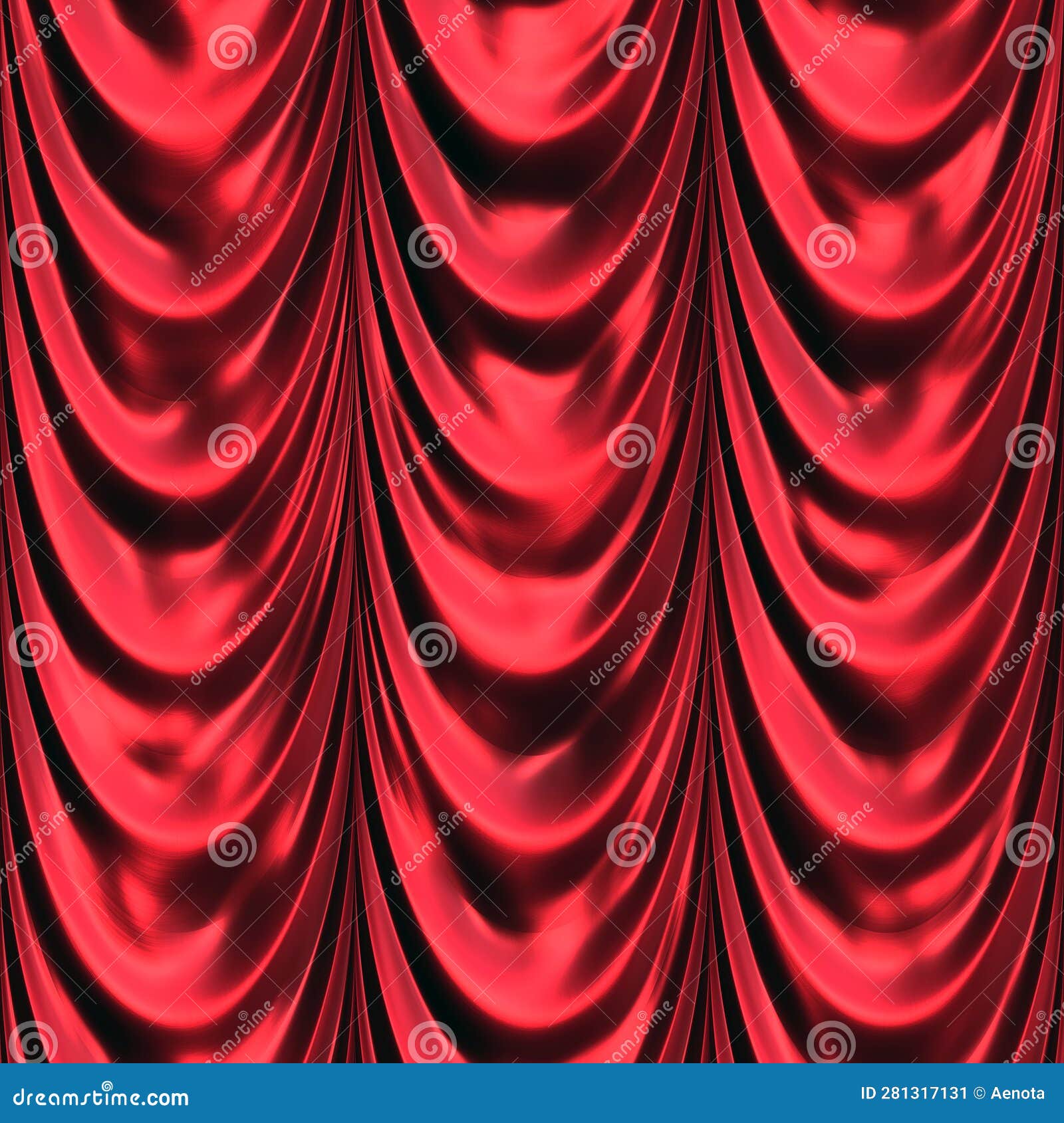 Seamless Plications Drapery Pattern Stock Illustration - Illustration ...