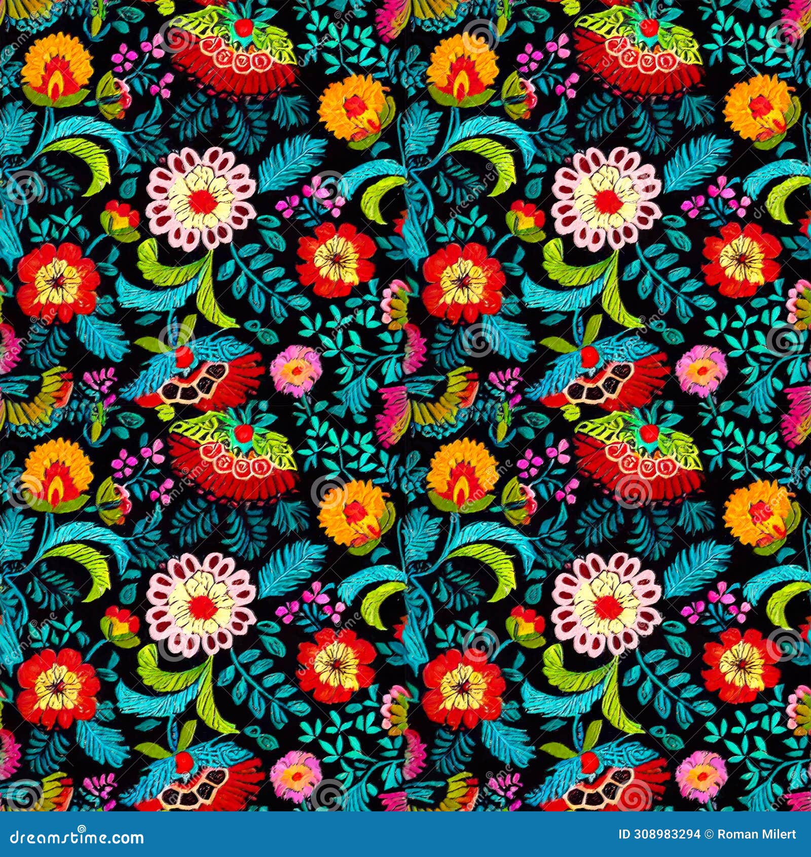 Seamless Polish Folk Art Black Pattern Wycinanki Kurpiowskie - Kurpie ...