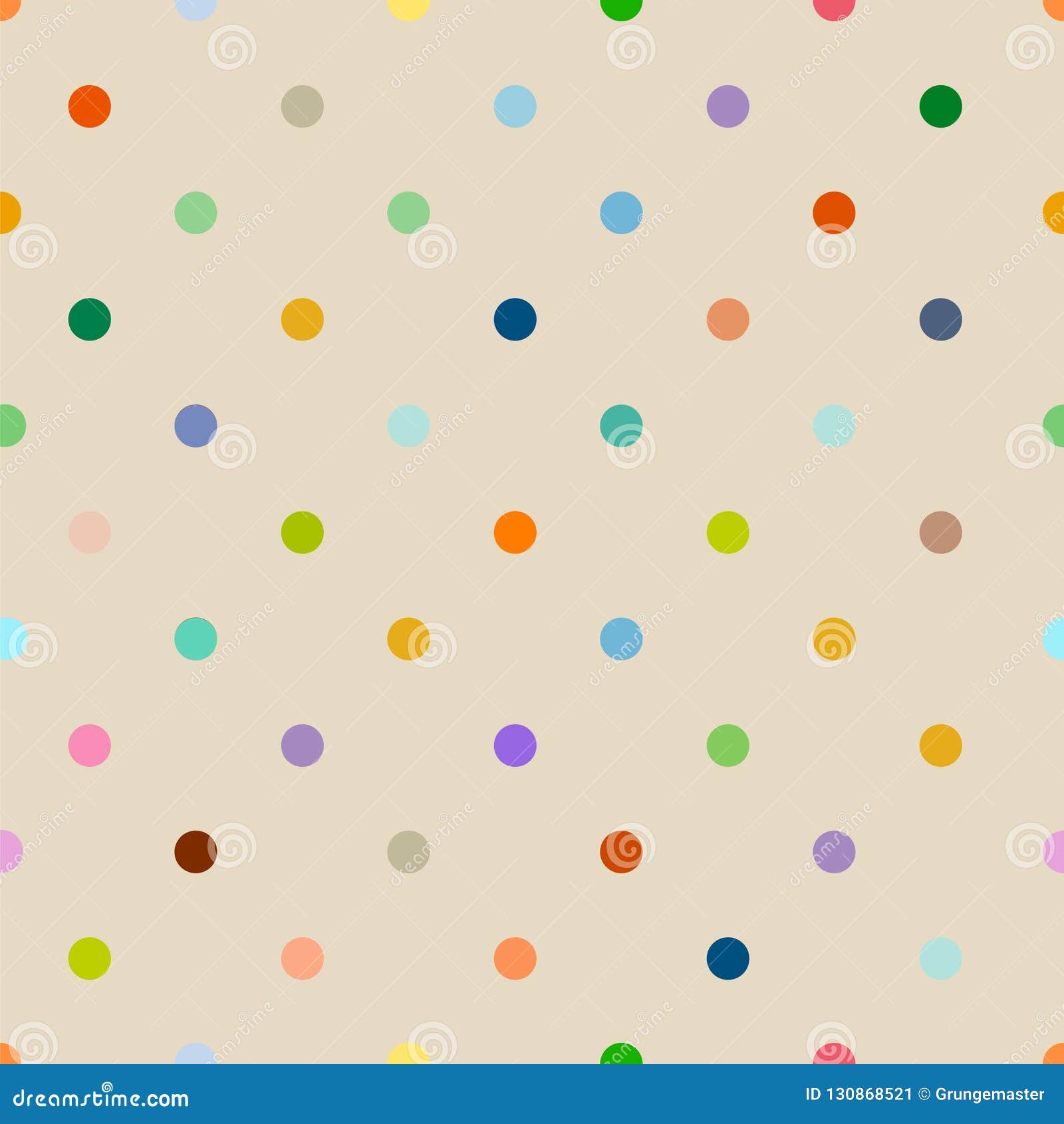 Seamless Polka Dot Background Pattern Clean Style, Vector Illustration Stock Vector ...