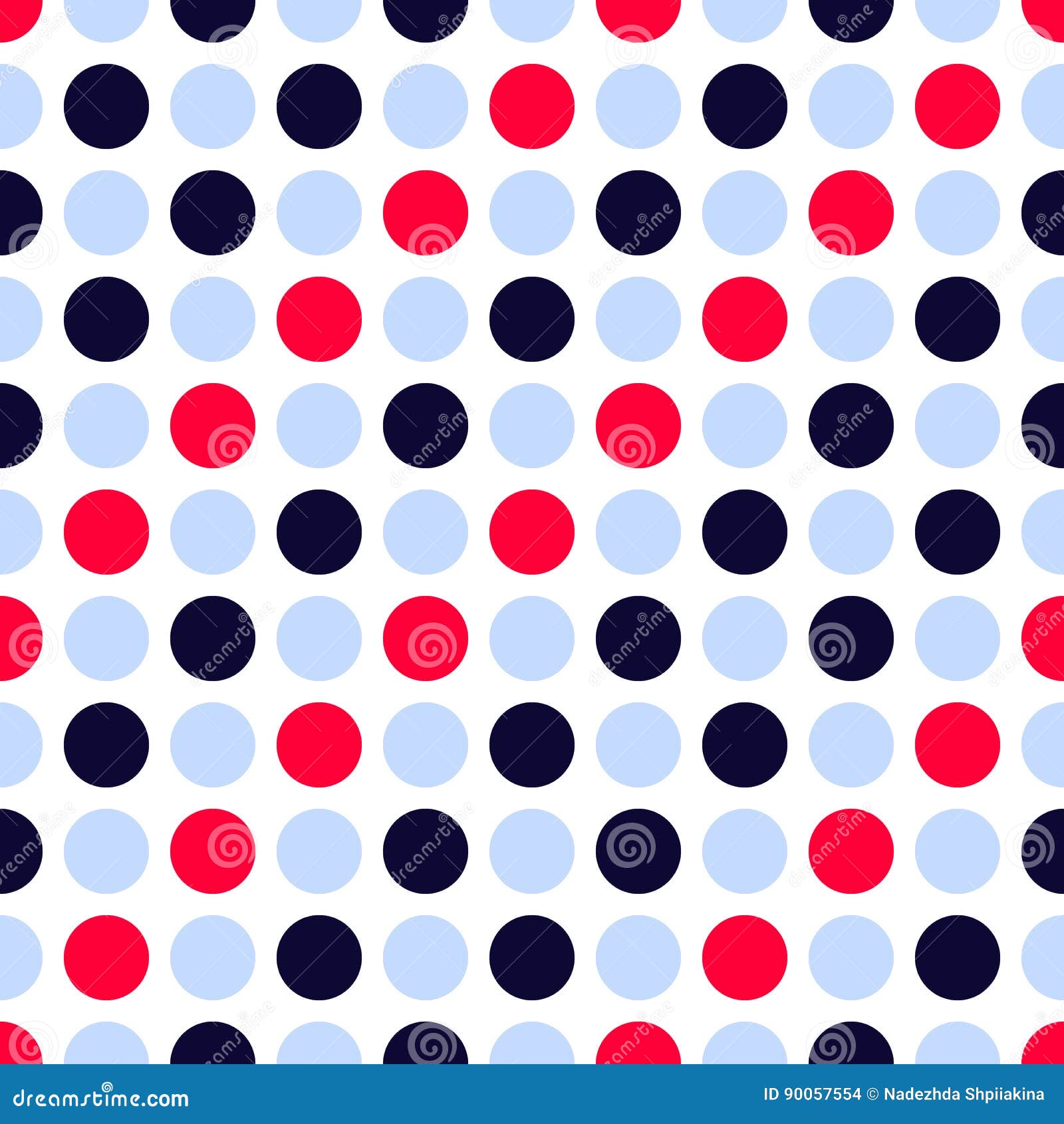 Seamless Polka Dot Pattern Background Stock Vector - Illustration of ...