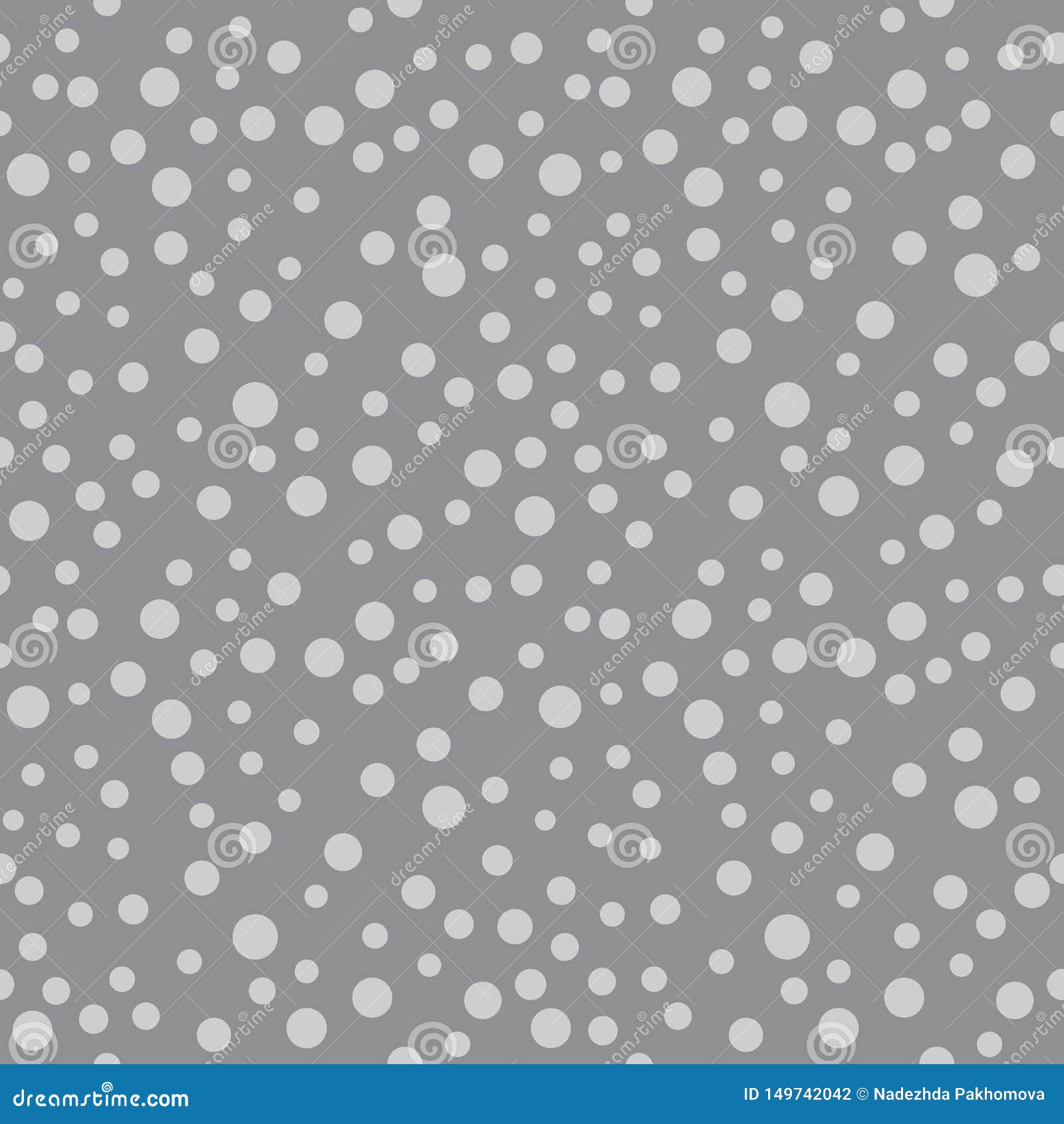 Seamless polka dot in grey stock vector. Illustration of distortion ...