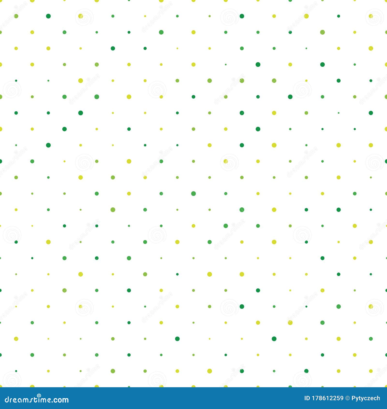 Seamless Polka Dot Pattern. Green Dots in Random Sizes on White ... Seamless Polka Dot Pattern. Green Dots in Random Sizes on White ...