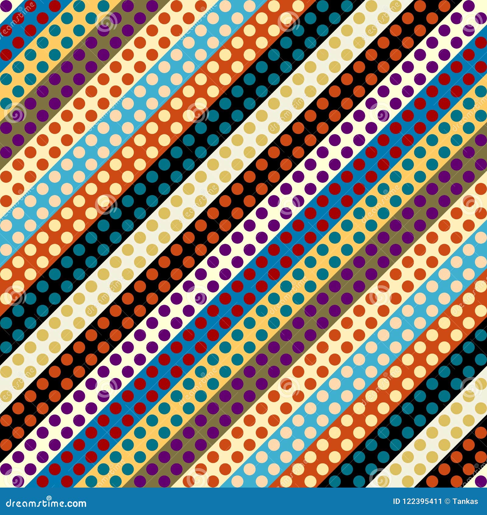 Seamless polka dot pattern stock vector. Illustration of dots - 122395411