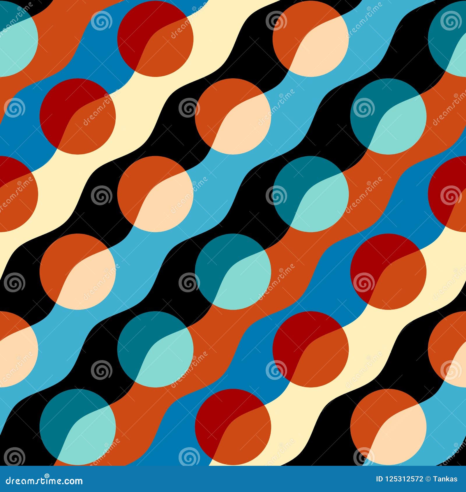 Seamless polka dot pattern stock vector. Illustration of decoration ...
