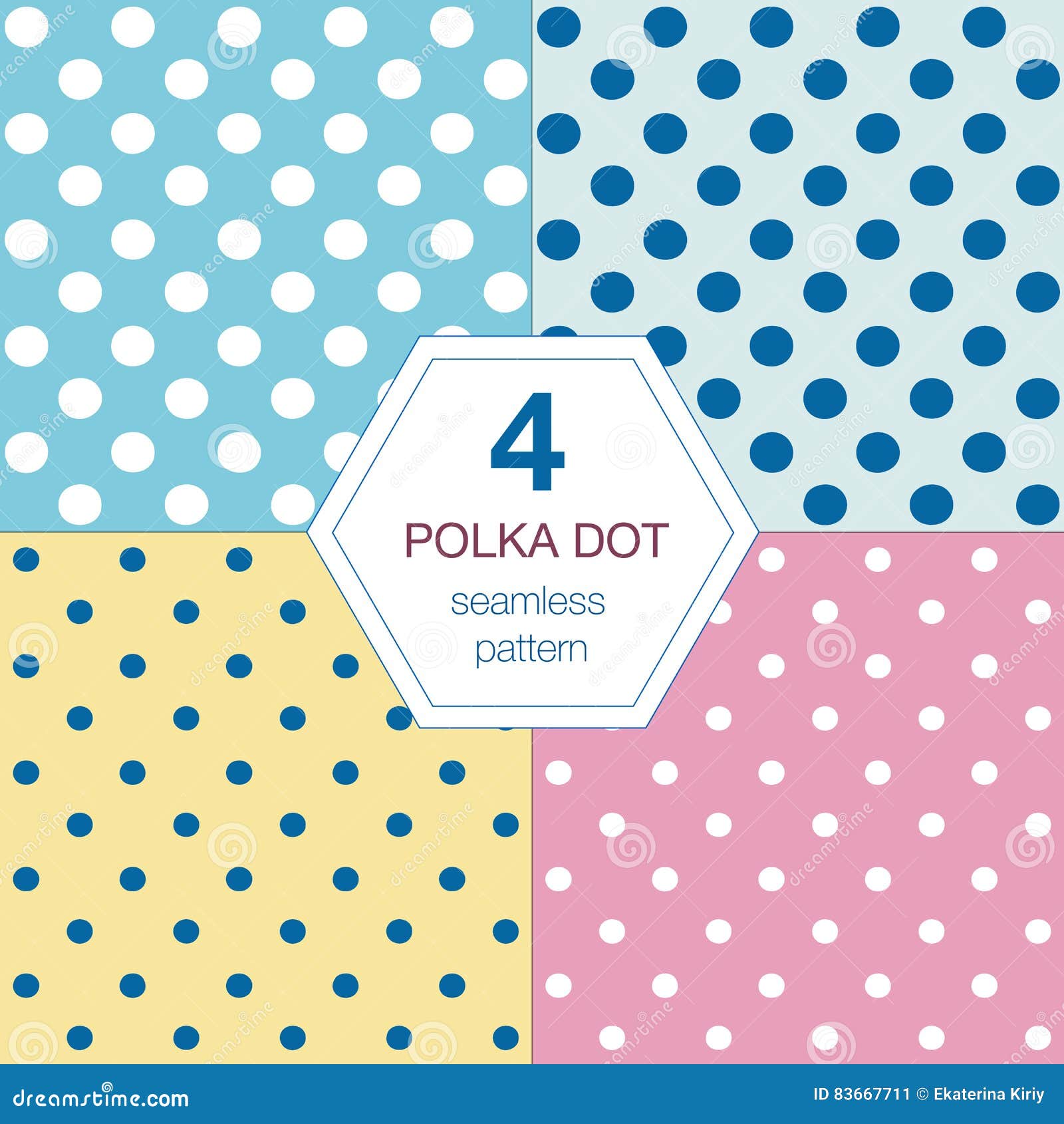 Seamless polka dot pattern stock vector. Illustration of style - 83667711