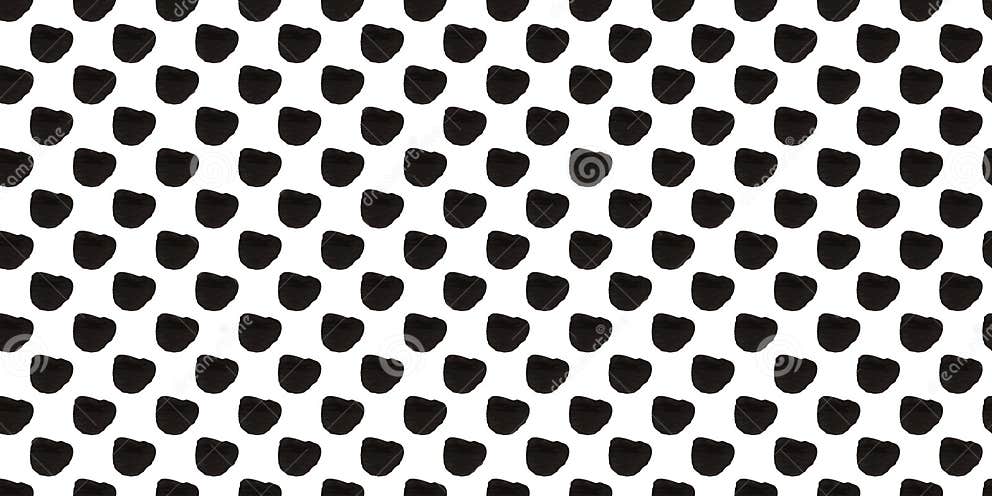 Seamless Polka Dot Pattern: Vector Illustration with Small Black ...
