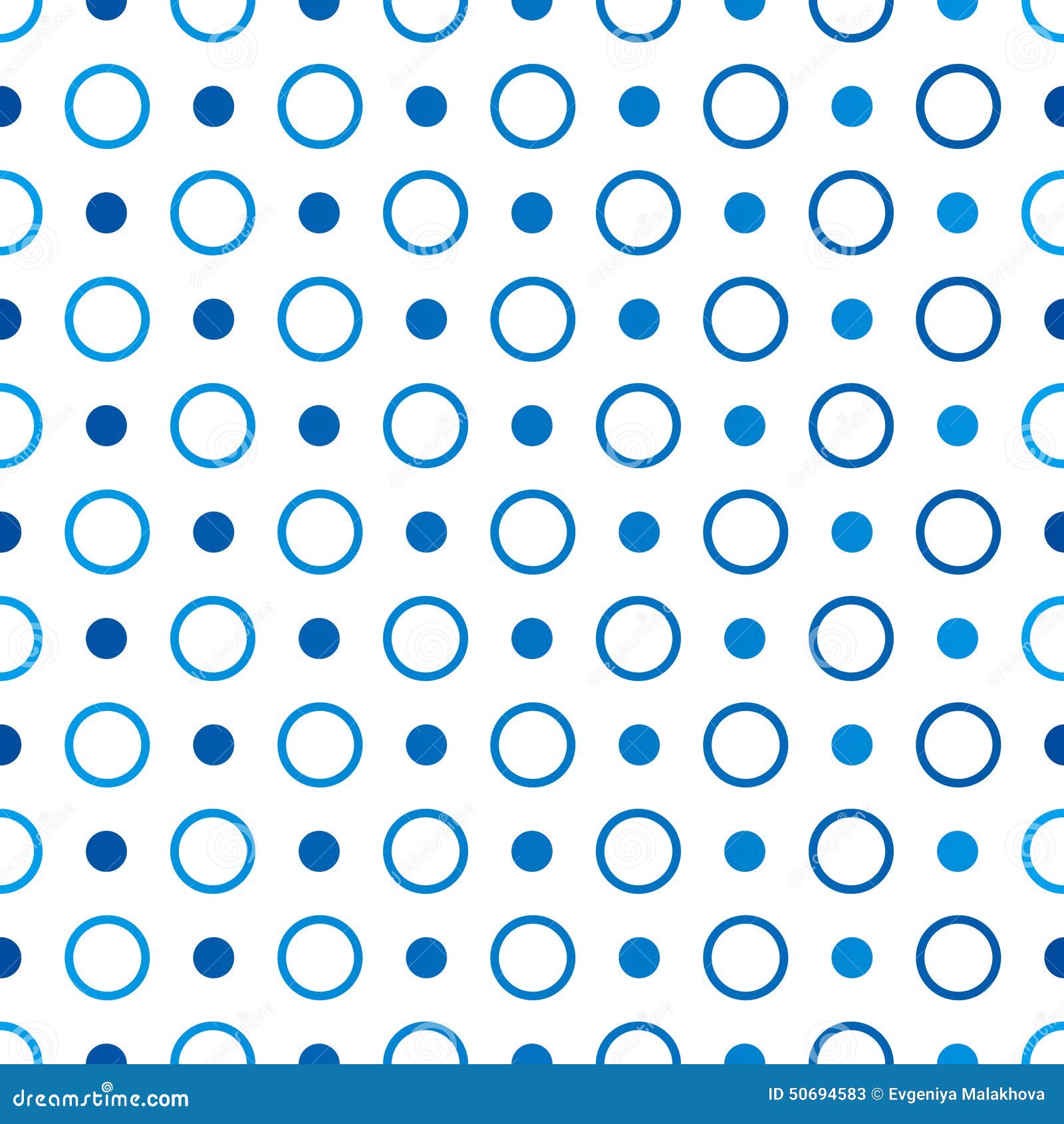 Seamless polka dot pattern stock vector. Illustration of circle - 50694583