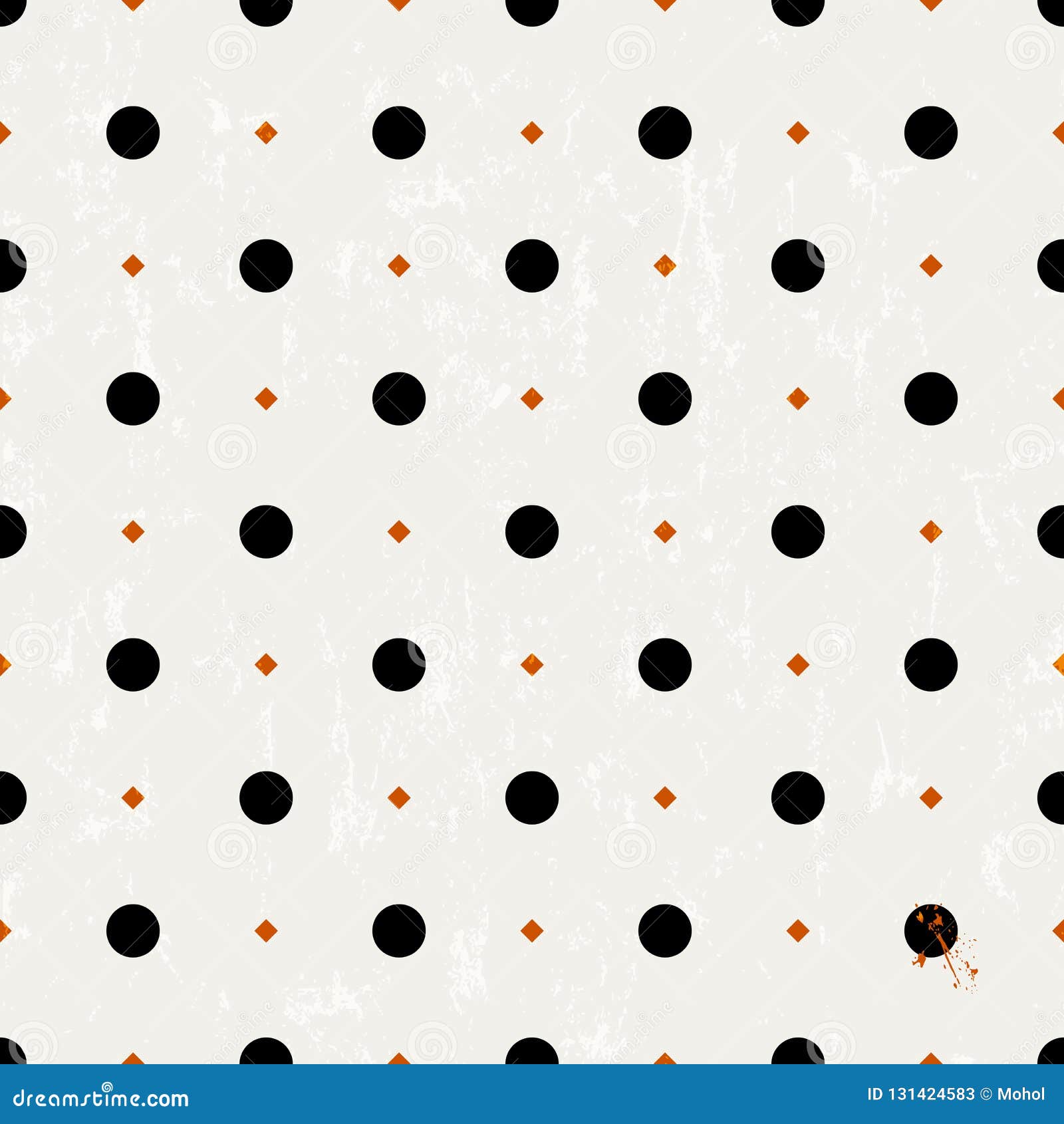 Seamless Polka Dots Background Pattern, with a Light Grunge Structure ...