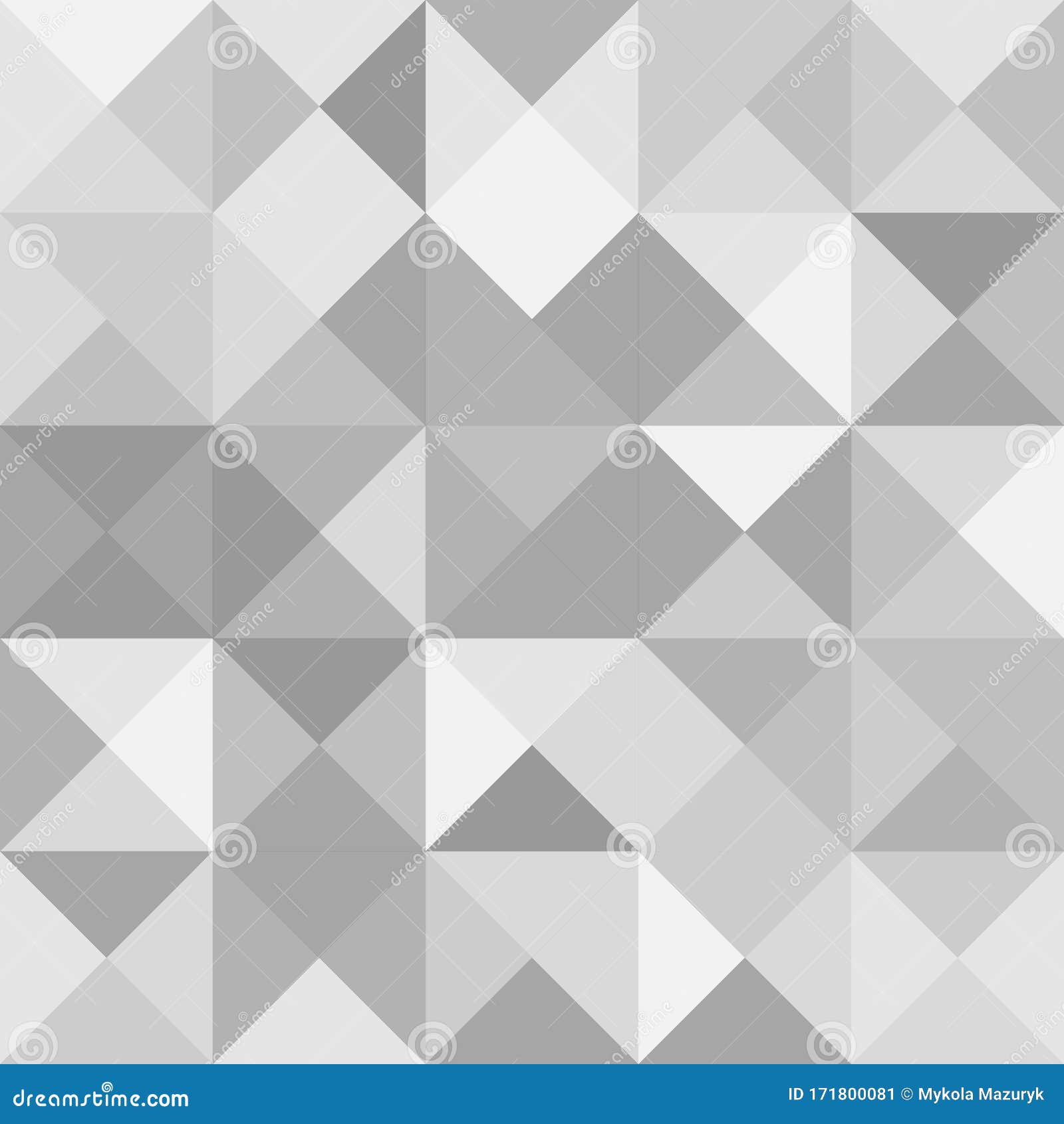 Seamless Polygon Background Pattern with Triangles in Grey Colors Stock ...