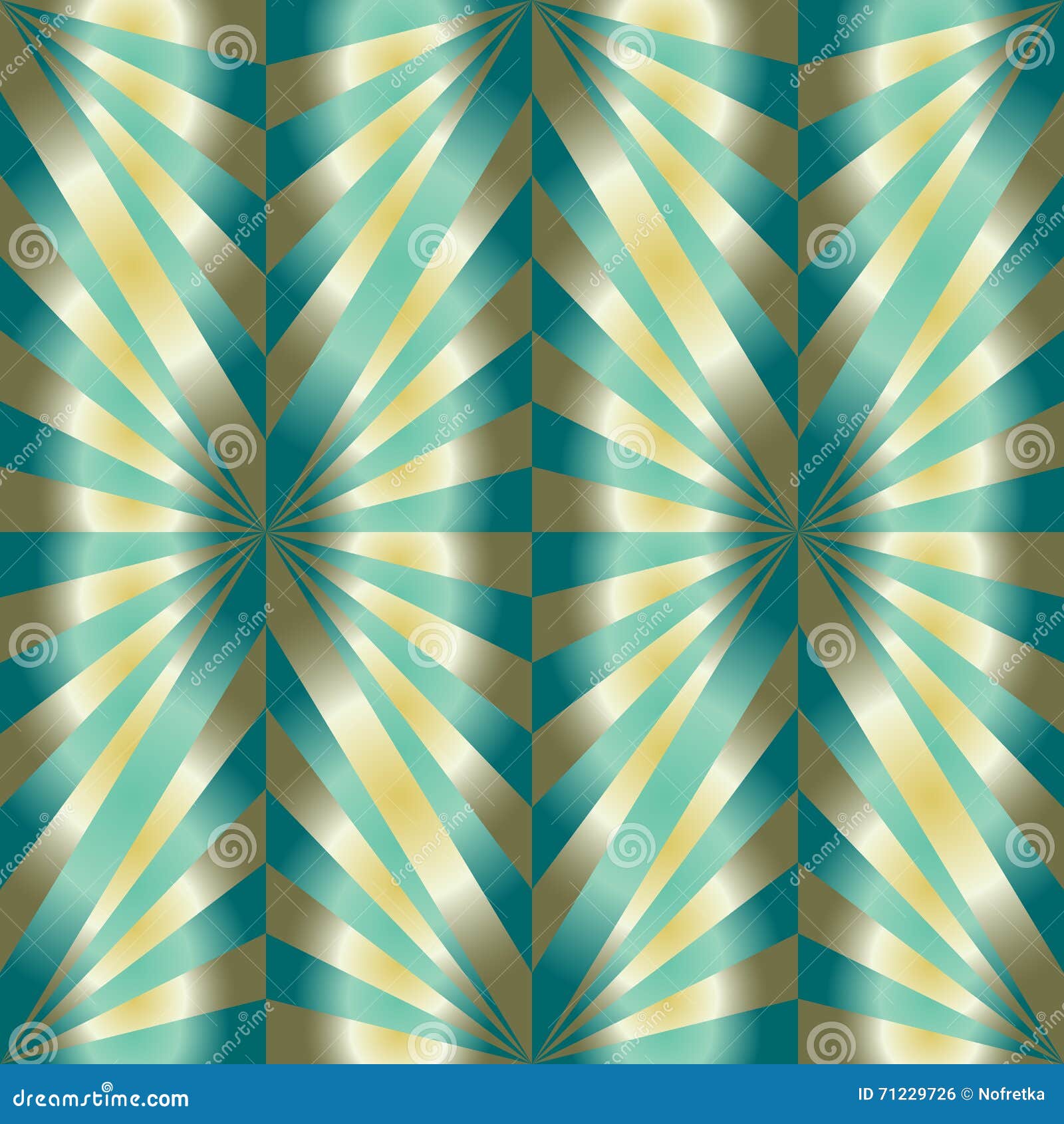 Seamless Polygonal Green and Gold Pattern. Geometric Abstract ...