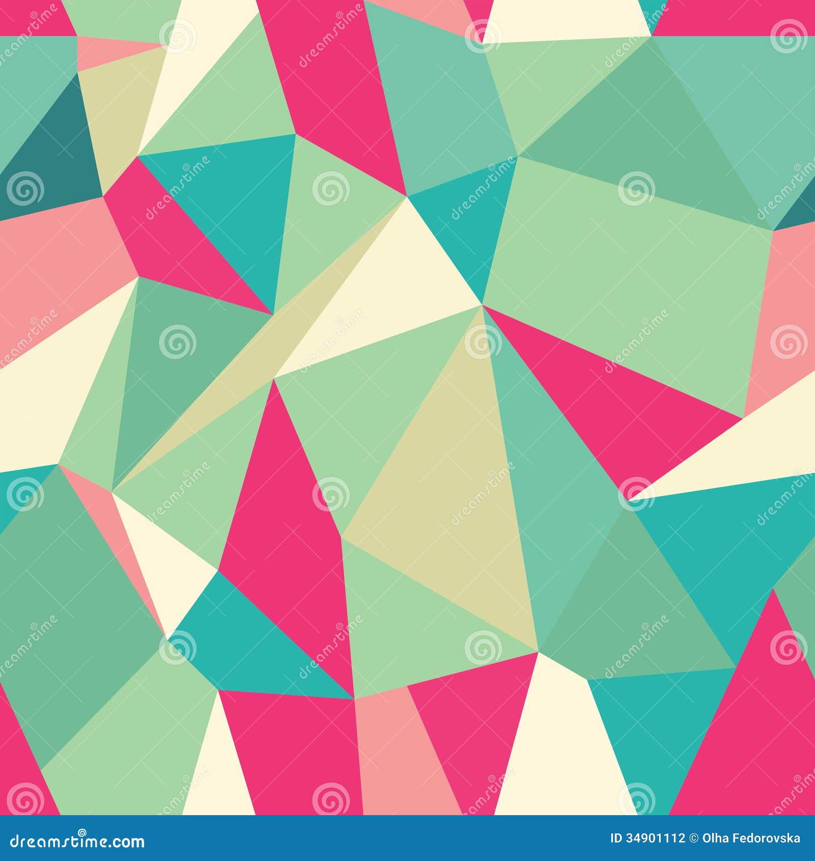 Seamless Polygonal Pattern, Background Stock Vector - Illustration of ...