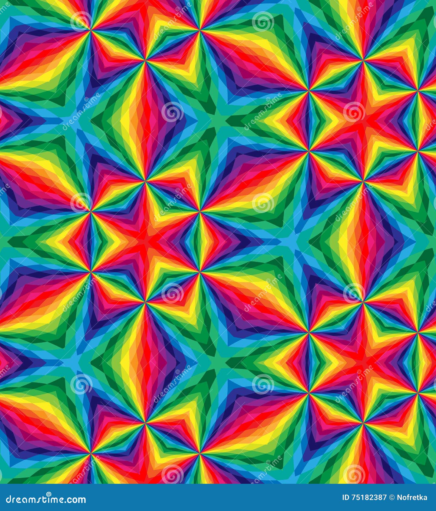 Seamless Polygonal Pattern. Rainbow Geometric Abstract Background Stock ...