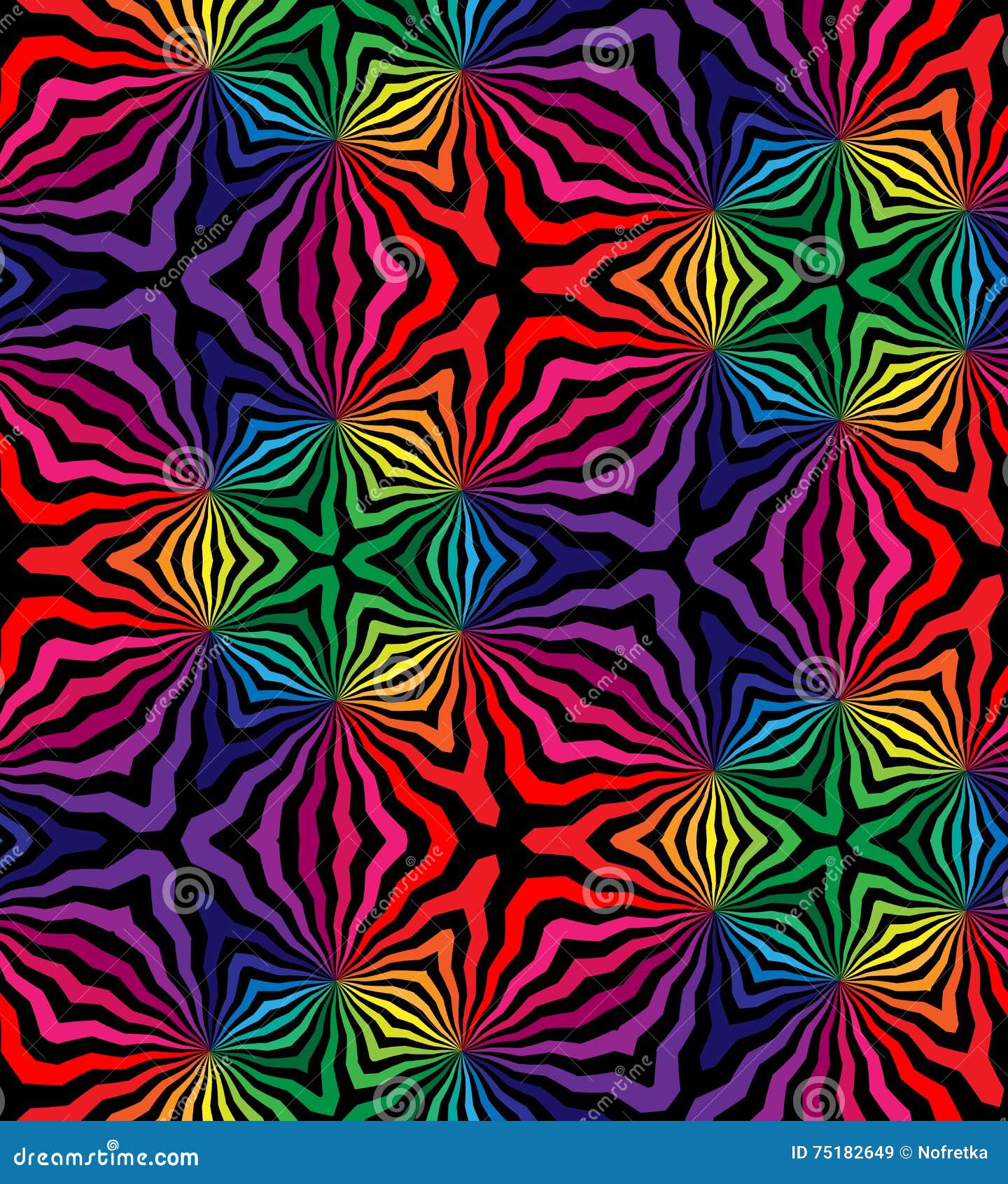 Seamless Polygonal Pattern. Rainbow Geometric Stock Vector ...