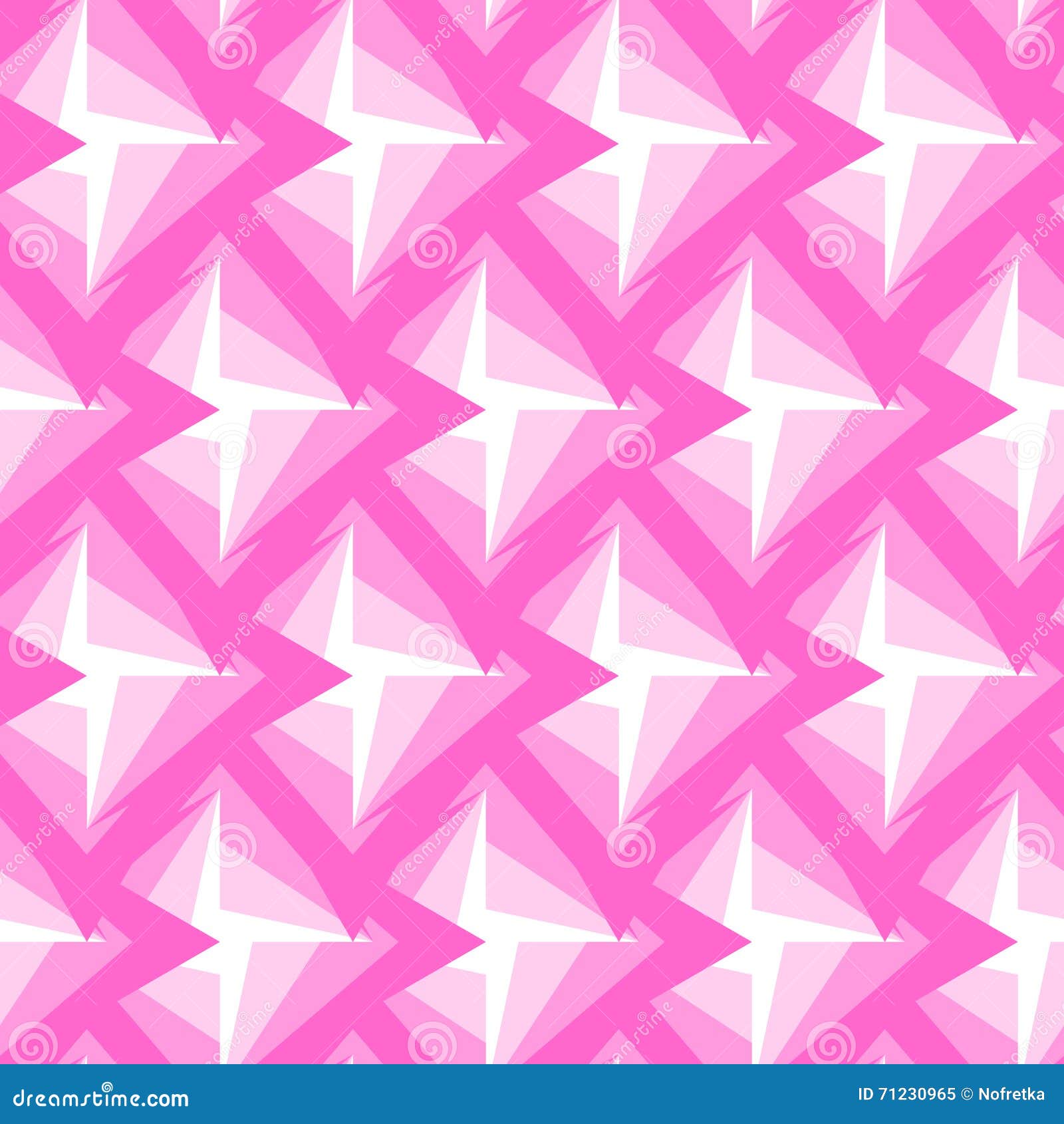 Seamless Polygonal Pink Pattern. Geometric Abstract Background Stock ...