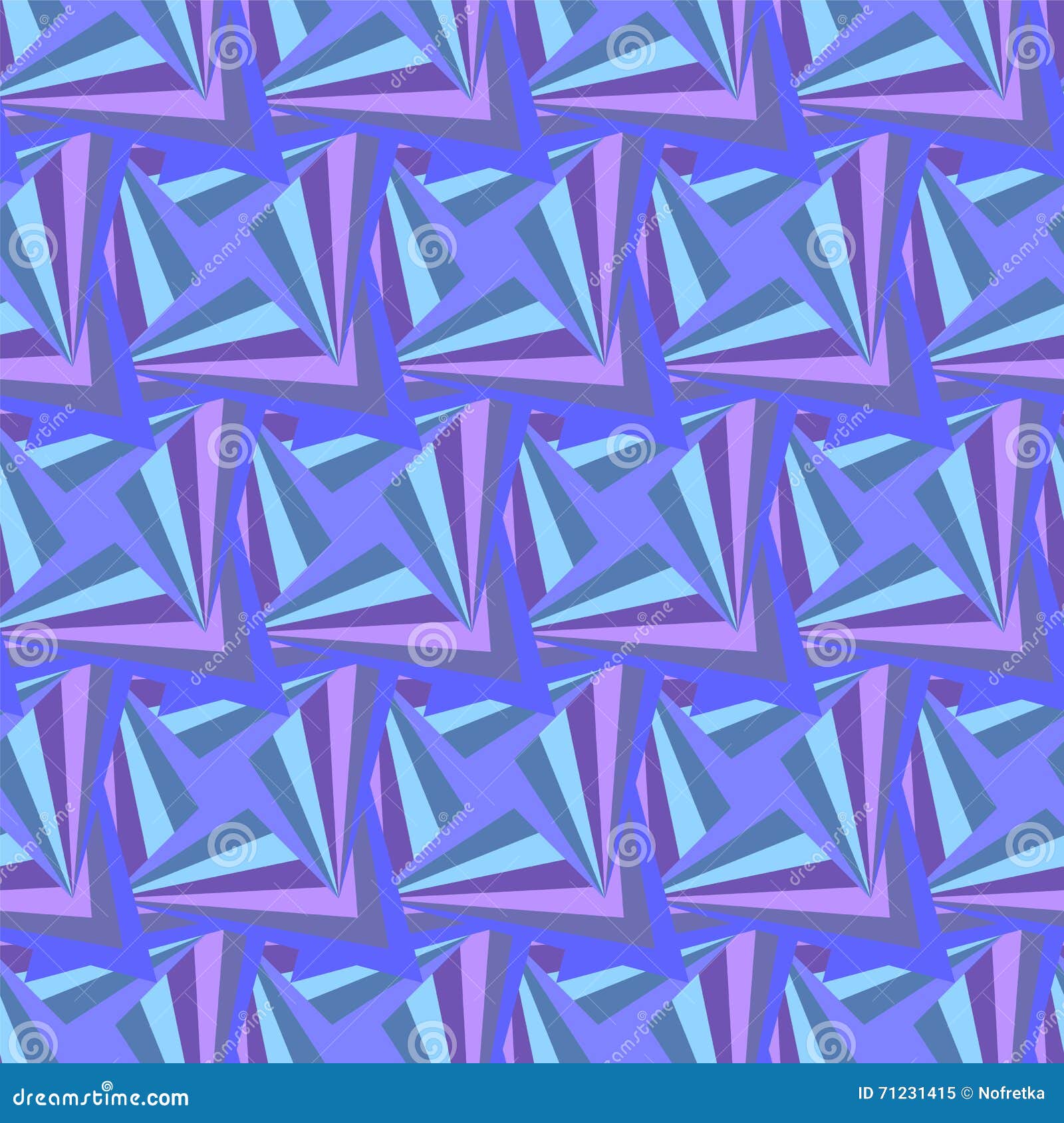 Seamless Polygonal Violet Pattern. Geometric Abstract Background Stock ...