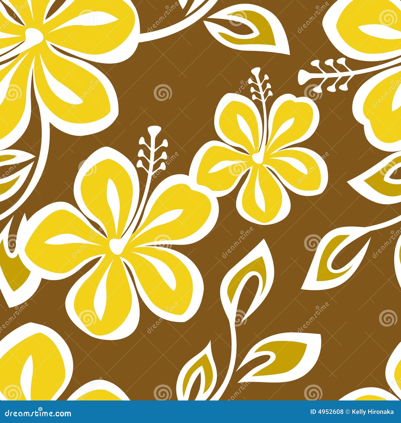 Seamless Polynesia Pattern stock vector. Illustration of tropical - 4952608