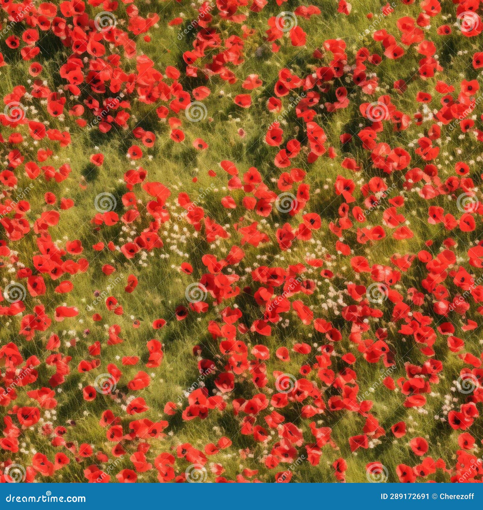 Seamless Poppy Field Texture Stock Image - Image of textured, petals ...