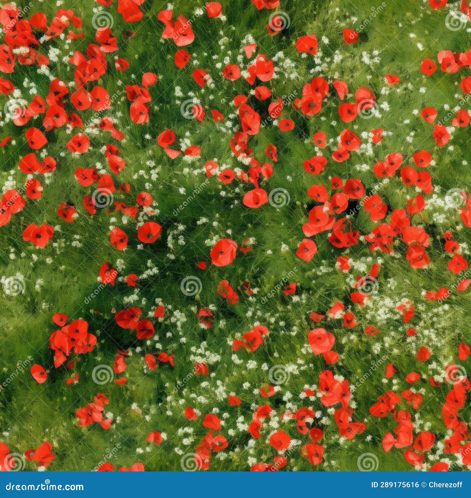 Seamless Poppy Field Texture Stock Photo - Image of leaf, romantic ...