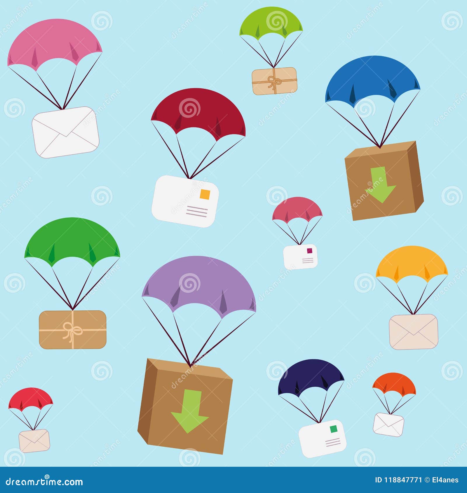 Seamless post pattern stock vector. Illustration of modern - 118847771