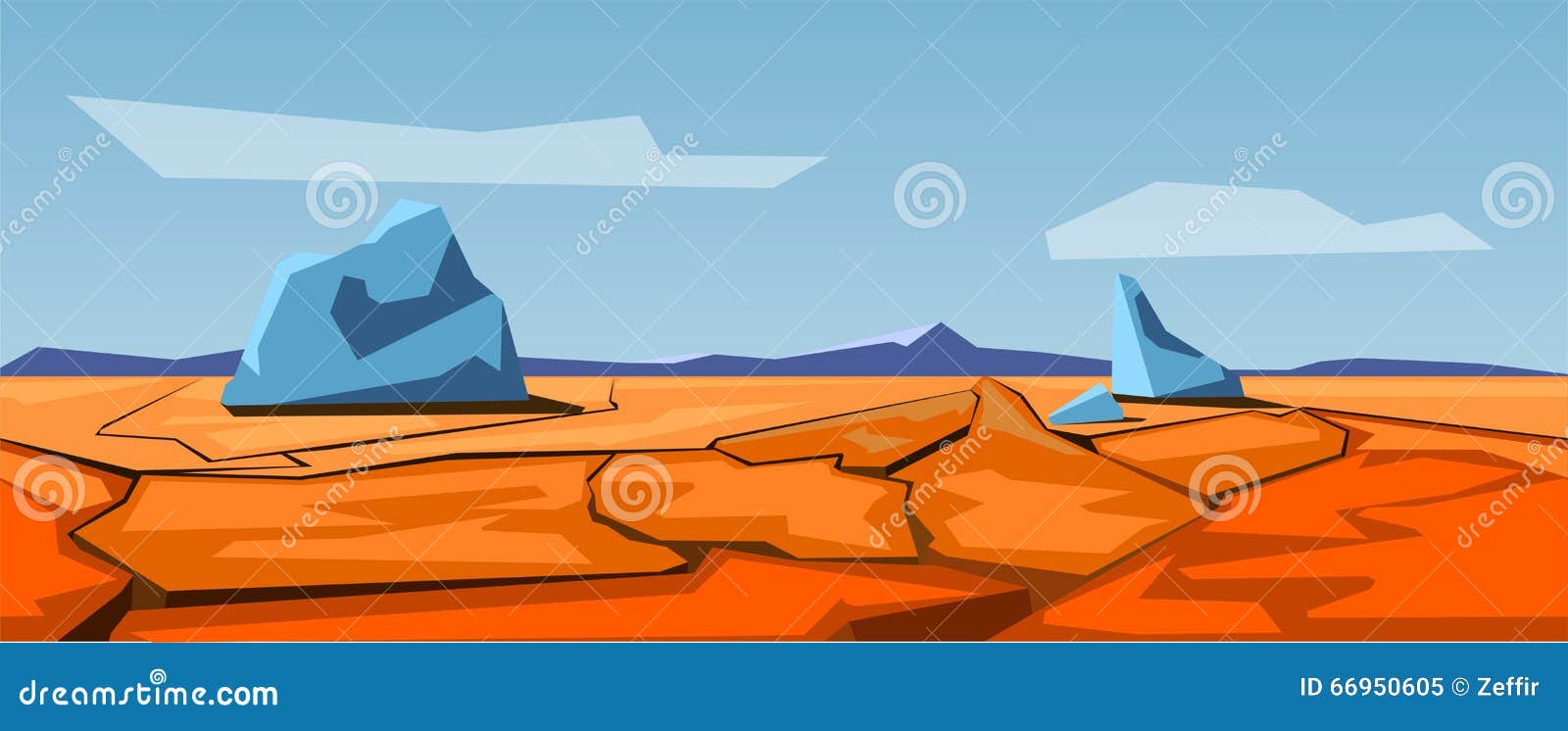 Seamless Prairie Landscape, Stock Illustration - Illustration of ...
