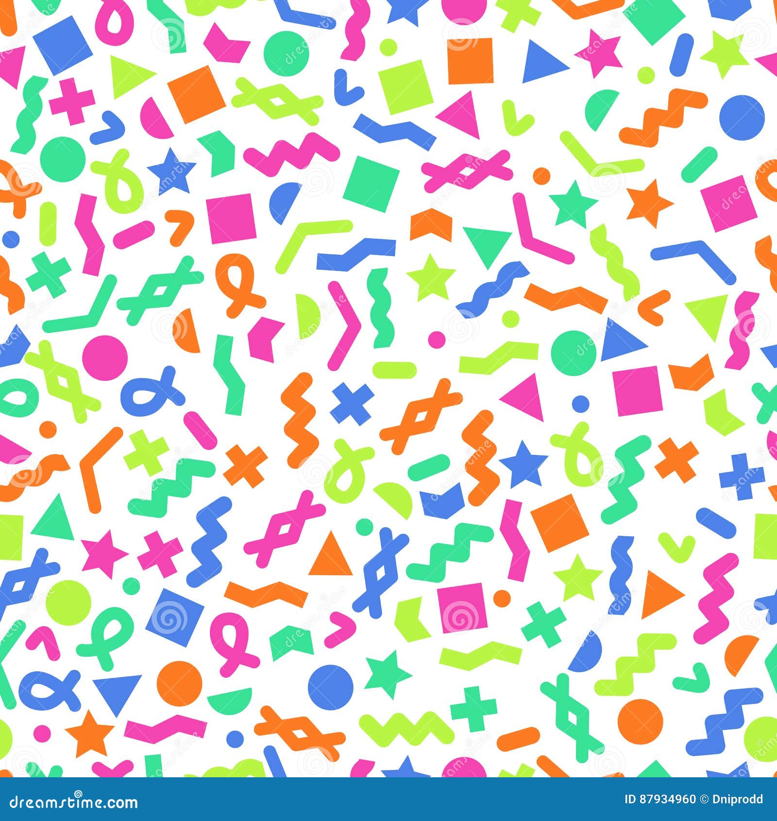 Seamless Primitive Geometric Patterns for Tissue and Postcards. Trendy ...