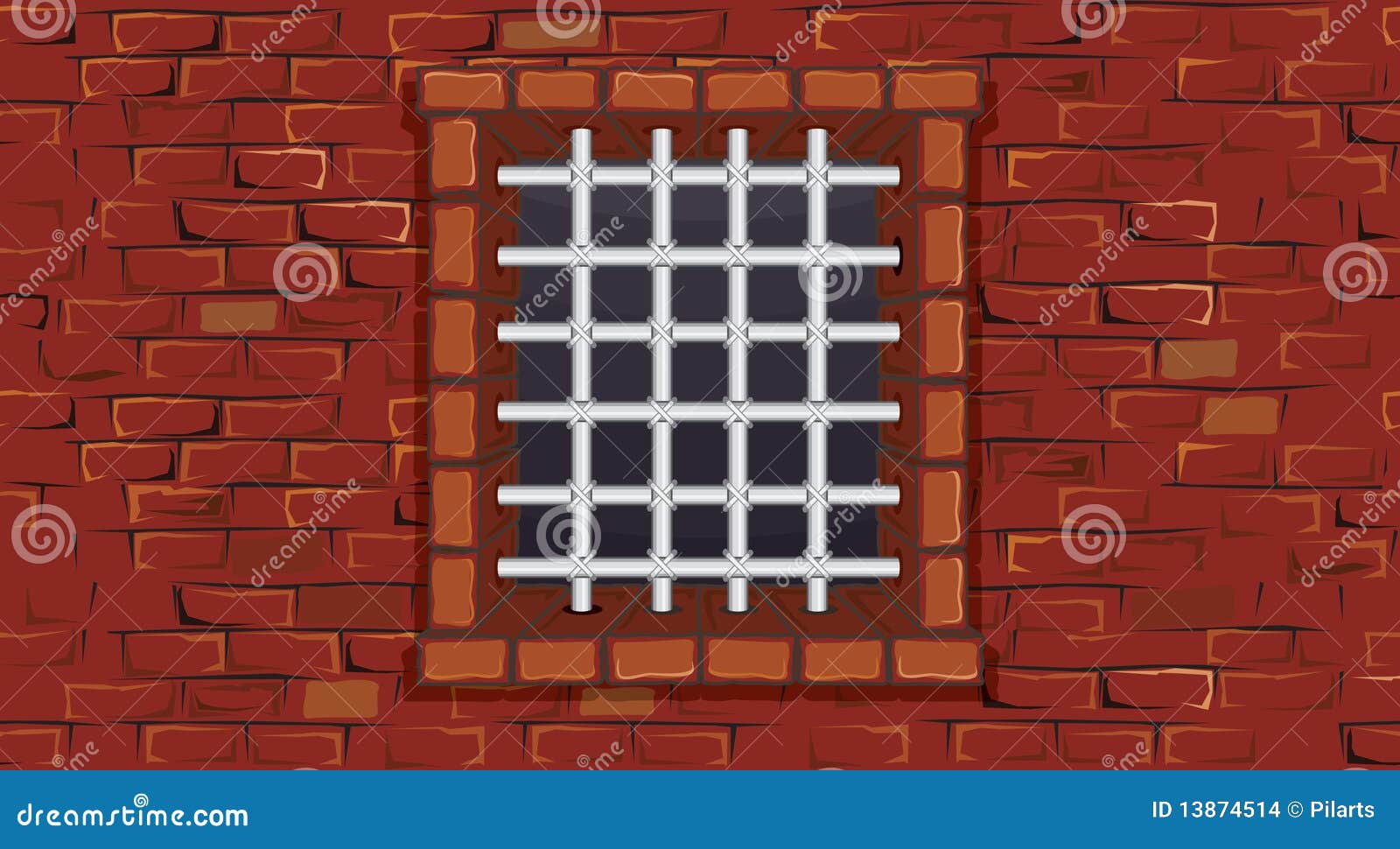 Seamless prison wall stock vector. Illustration of cage - 13874514