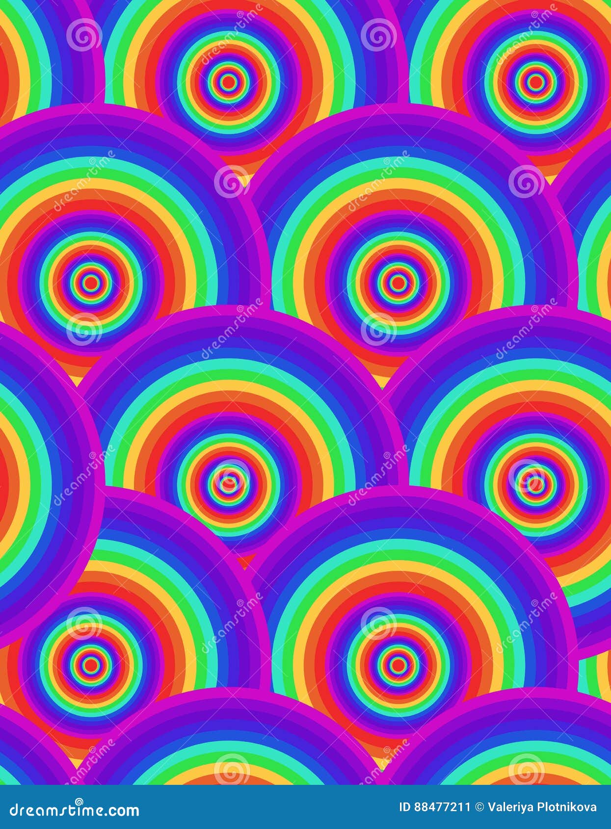 Psychedelic Rainbow Colored Optical Illusion Lines Vector Insane Art ...