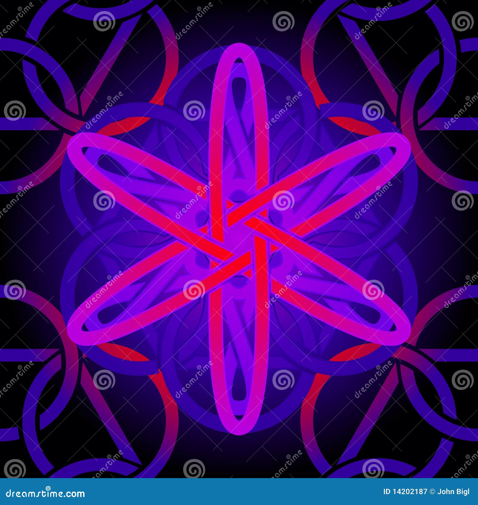 Seamless Purple Celtic Tile Stock Vector - Illustration of knot, shape ...