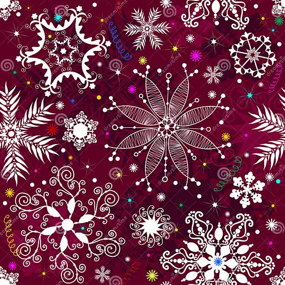 Seamless Purple Christmas Pattern Stock Vector - Illustration of humor ...
