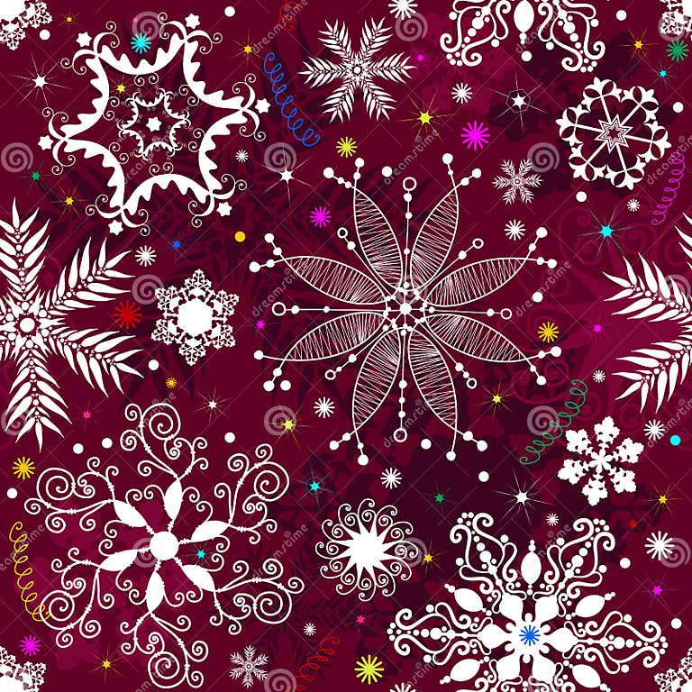 Seamless Purple Christmas Pattern Stock Vector - Illustration of humor ...