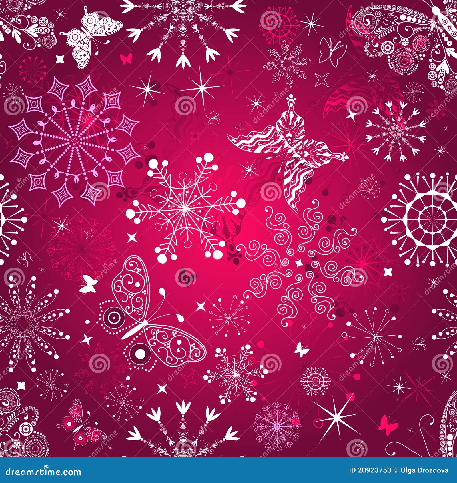 Seamless Purple Christmas Pattern Stock Vector - Illustration of pink ...