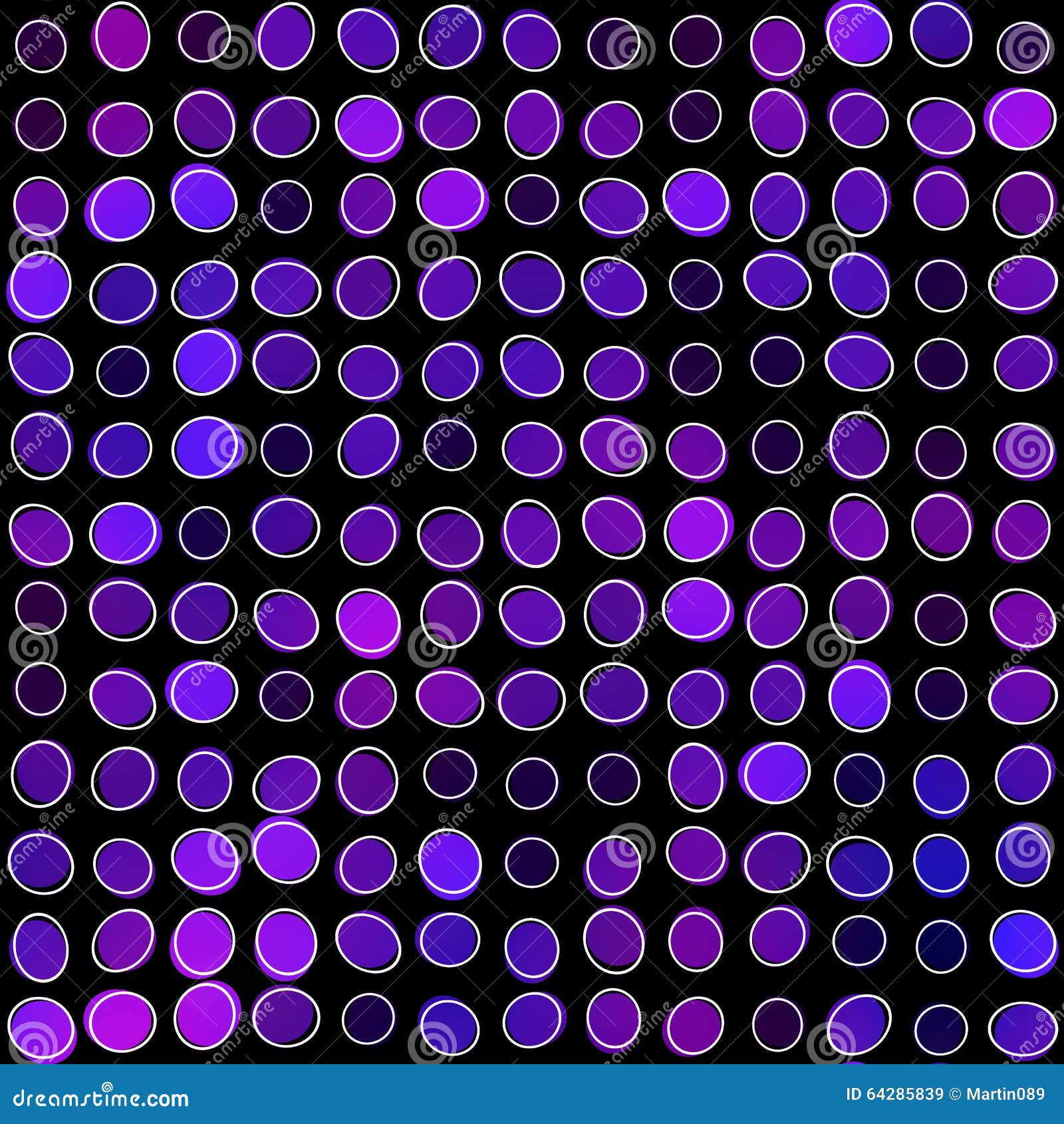 Seamless Purple Dotted Pattern Stock Illustration - Illustration of ...