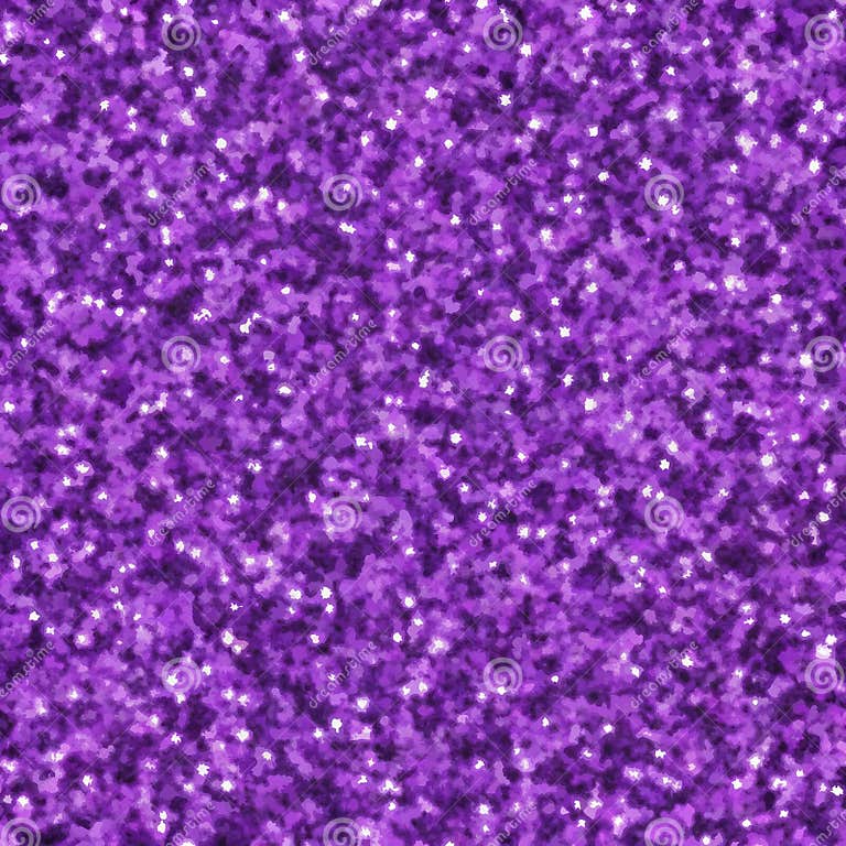 Seamless Purple Glitter Pattern in Vector: Textured Background Design Stock Illustration ...
