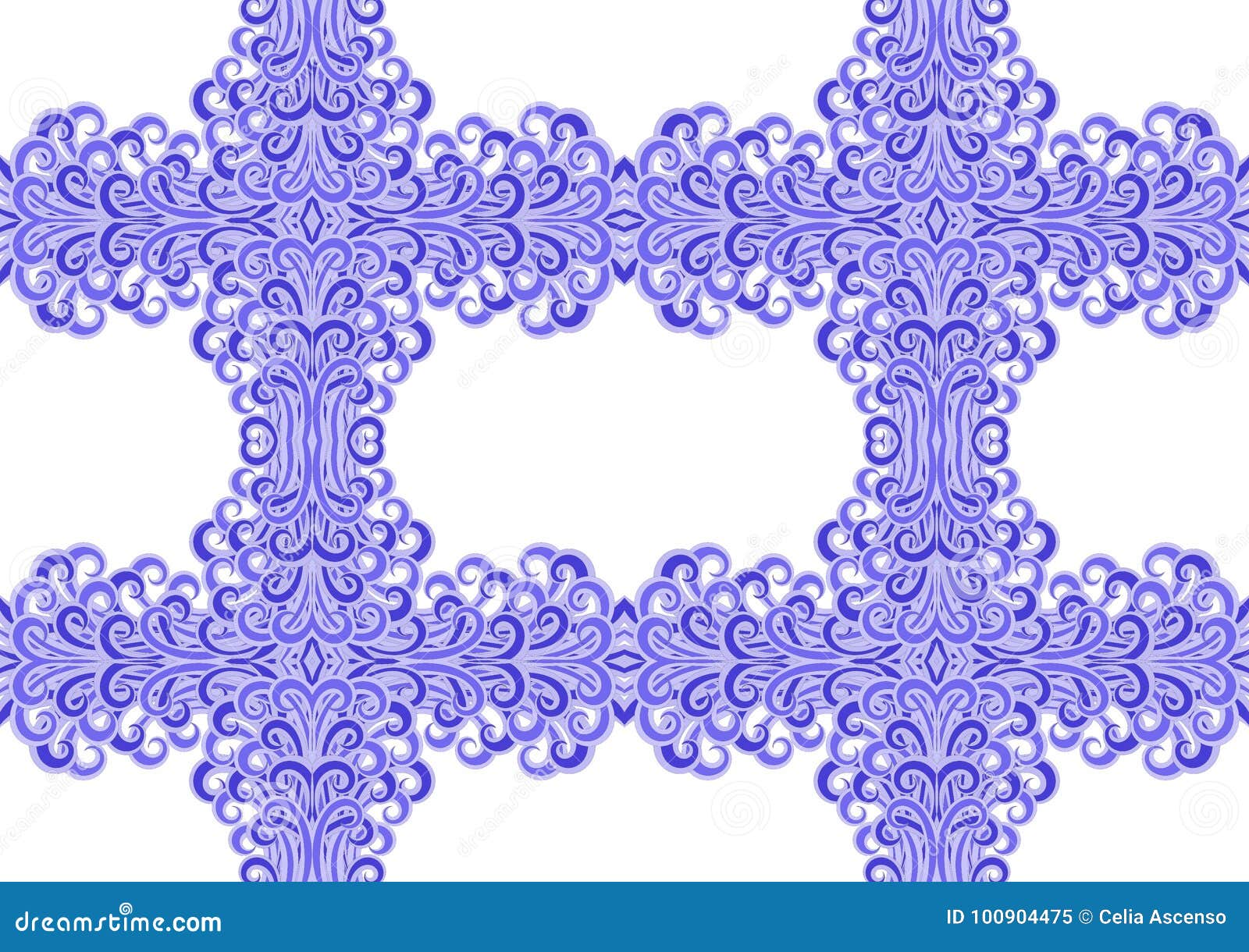 Seamless Purple Waves Frame Stock Illustration - Illustration of ...