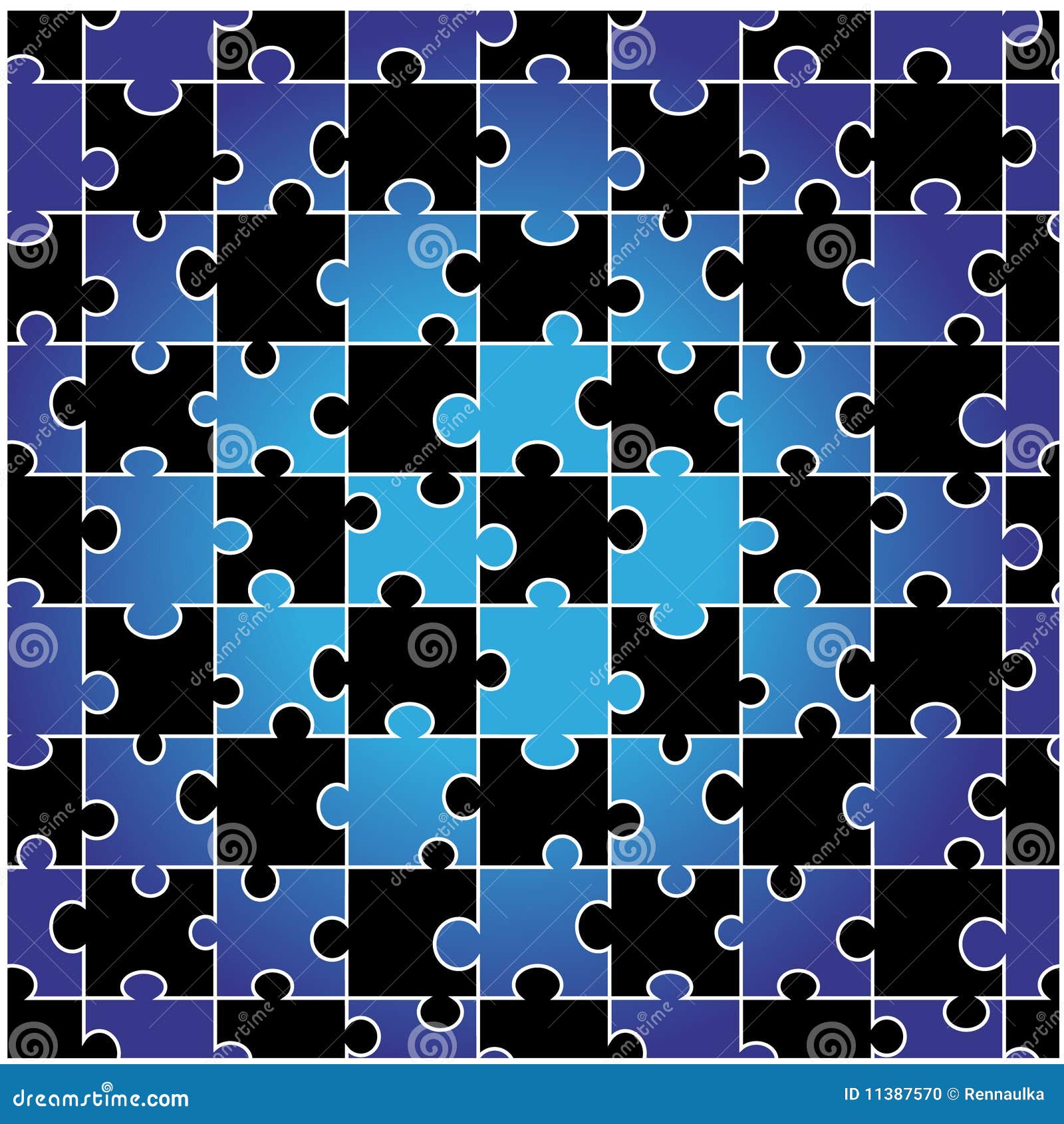 Seamless puzzle stock vector. Illustration of missing - 11387570